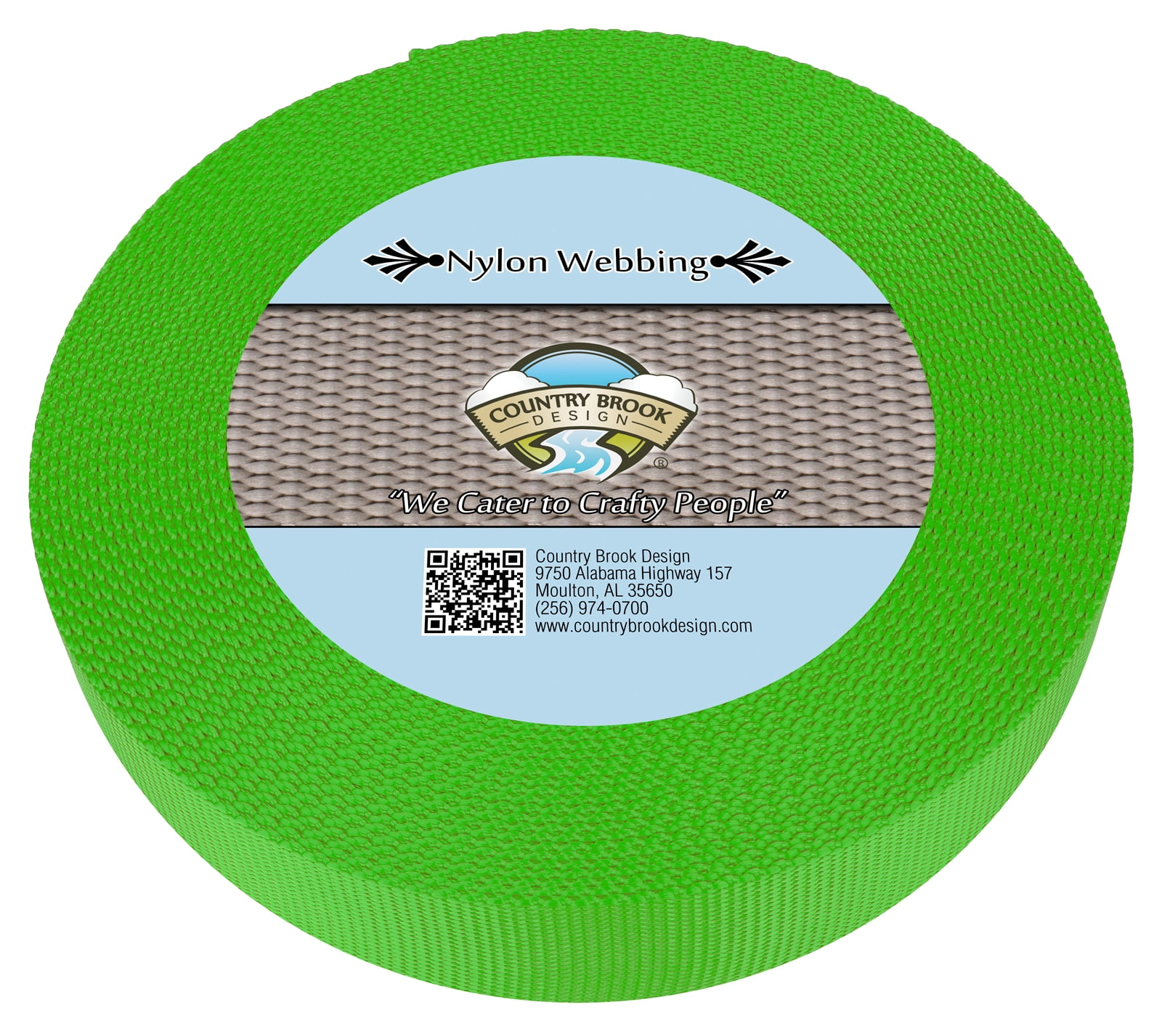 Country Brook Design® 1 1/2 inch Hot Lime Green Heavy Duty Nylon ...