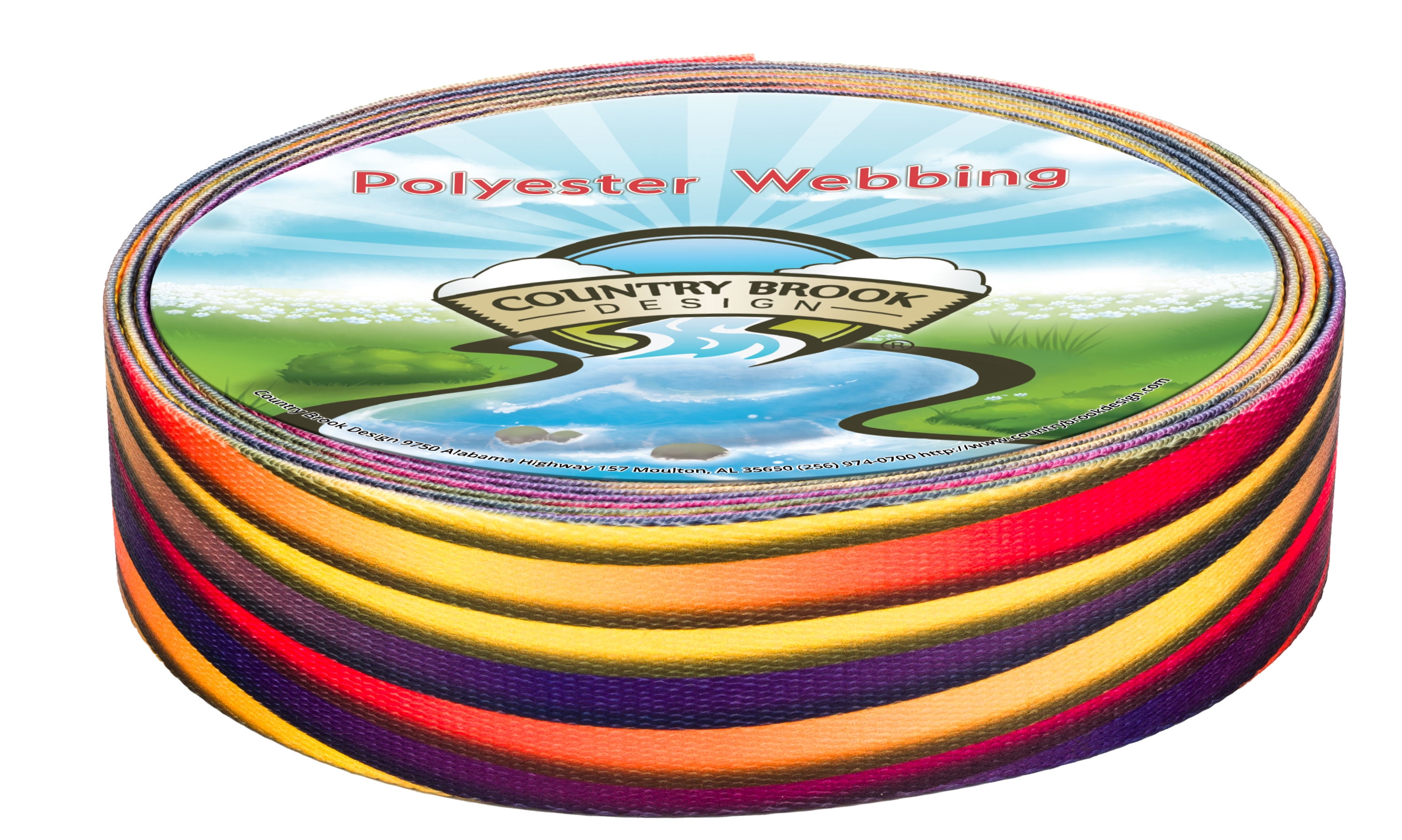 Country Brook Design® 1 1/2 inch Mellow Waves Polyester Webbing Closeout, 10 Yards - Walmart.com
