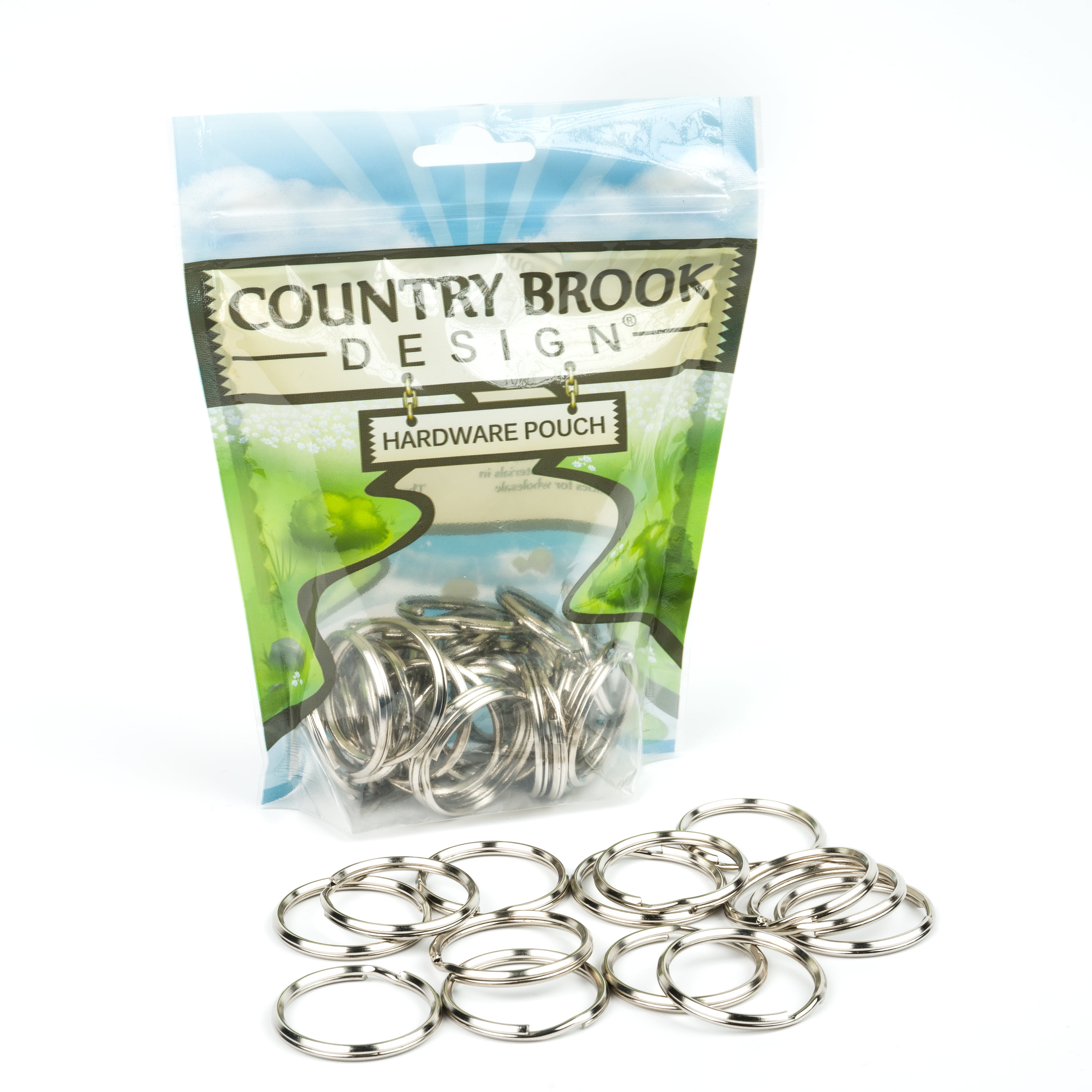 Country Brook Design® 1 1/4 inch Split Ring Key Chain Rings, 25 Pack ...