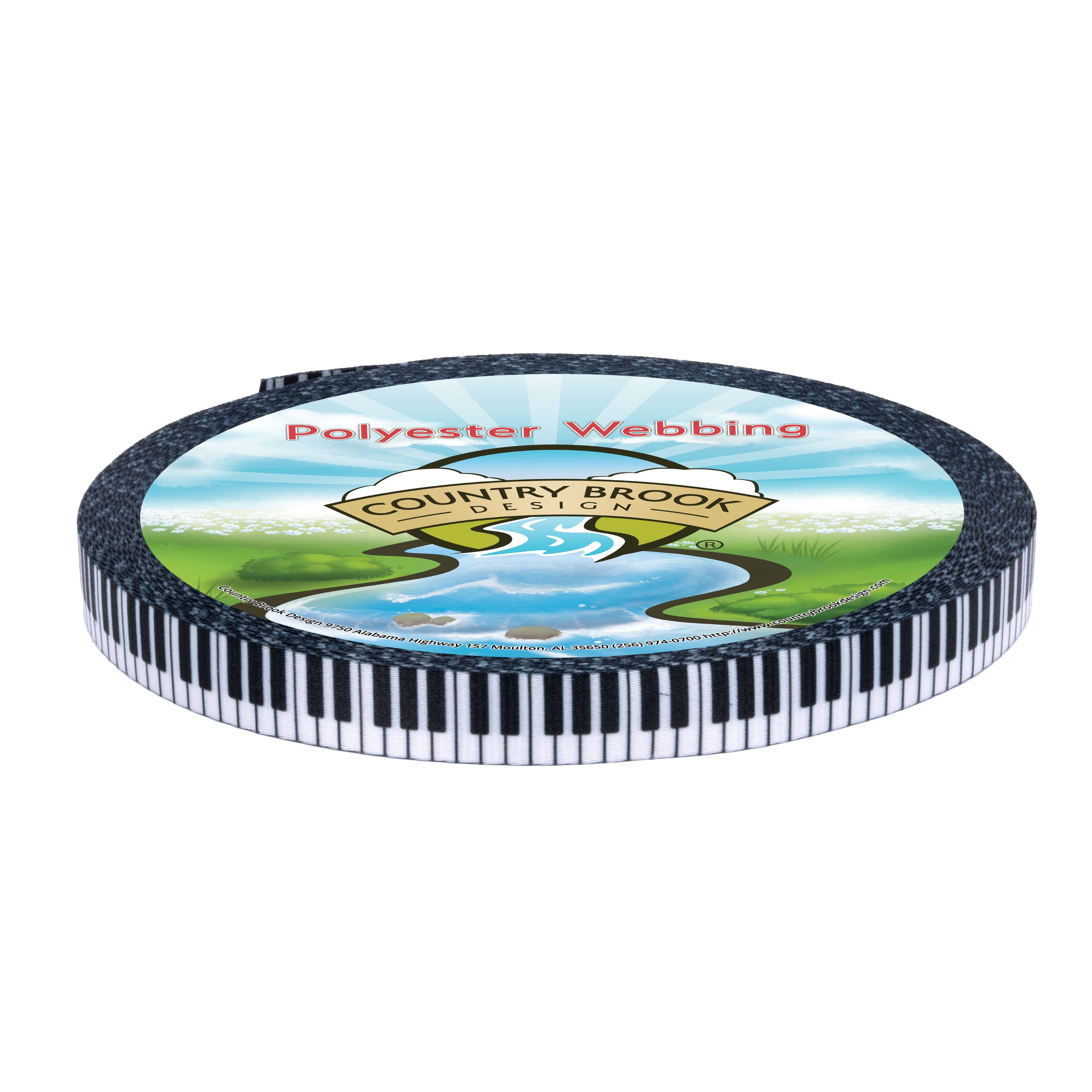 Country Brook Design® 1/2 Inch Piano Keys Photo Quality Polyester, 10 ...