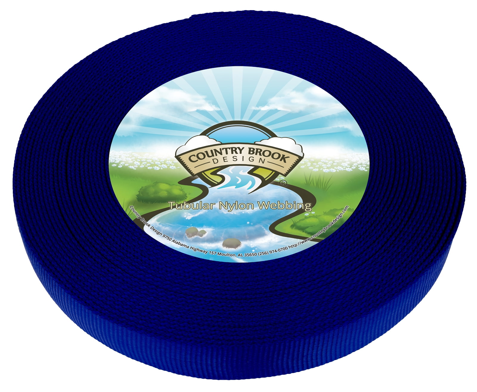 Country Brook Design - 1 Inch Blue Tubular Nylon Webbing - Walmart.com