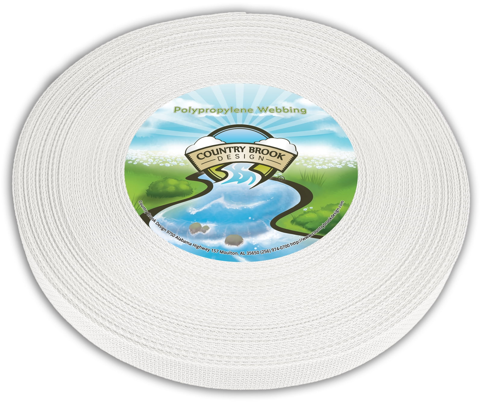 Country Brook Design® 1 Inch White Polypropylene (Polypro) Lightweight ...