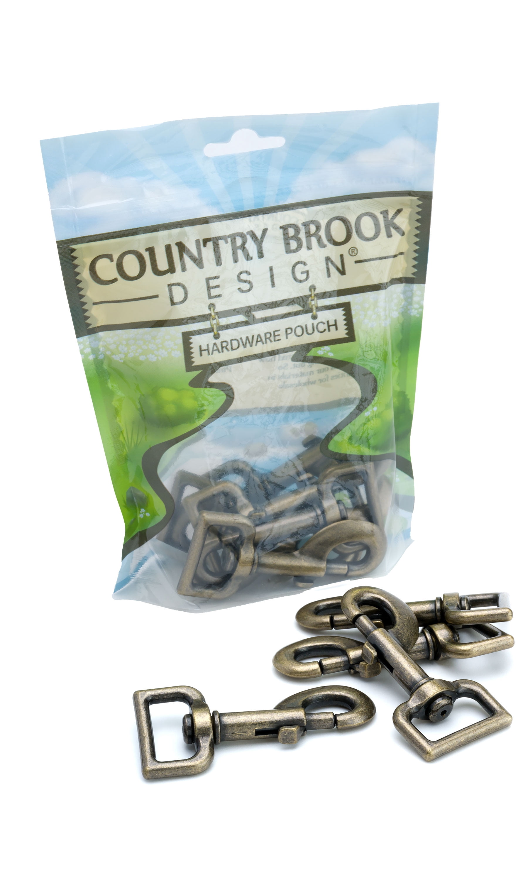 Country Brook Design® 1 inch Antique Brass Swivel Snap Hooks, 25 Pack ...
