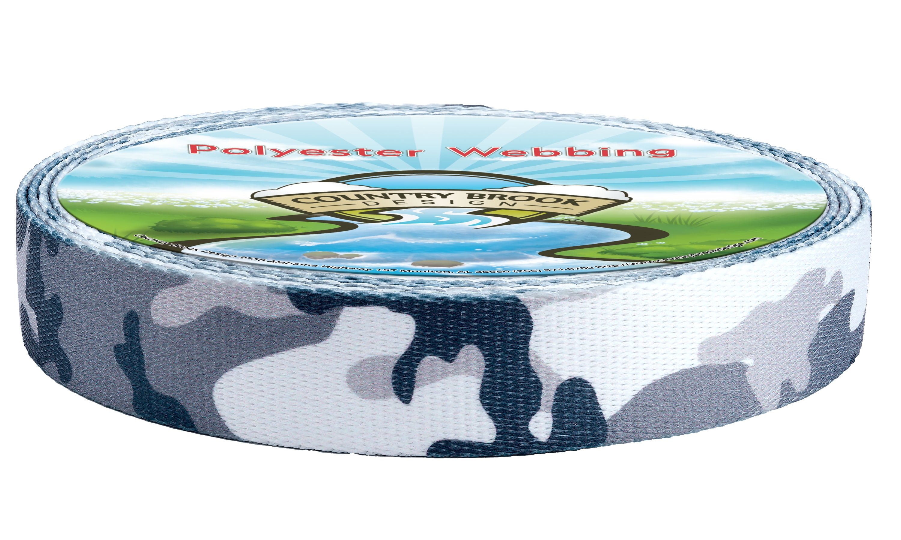 Country Brook Design® 1 inch Urban Camo Polyester Webbing, 50 Yards ...