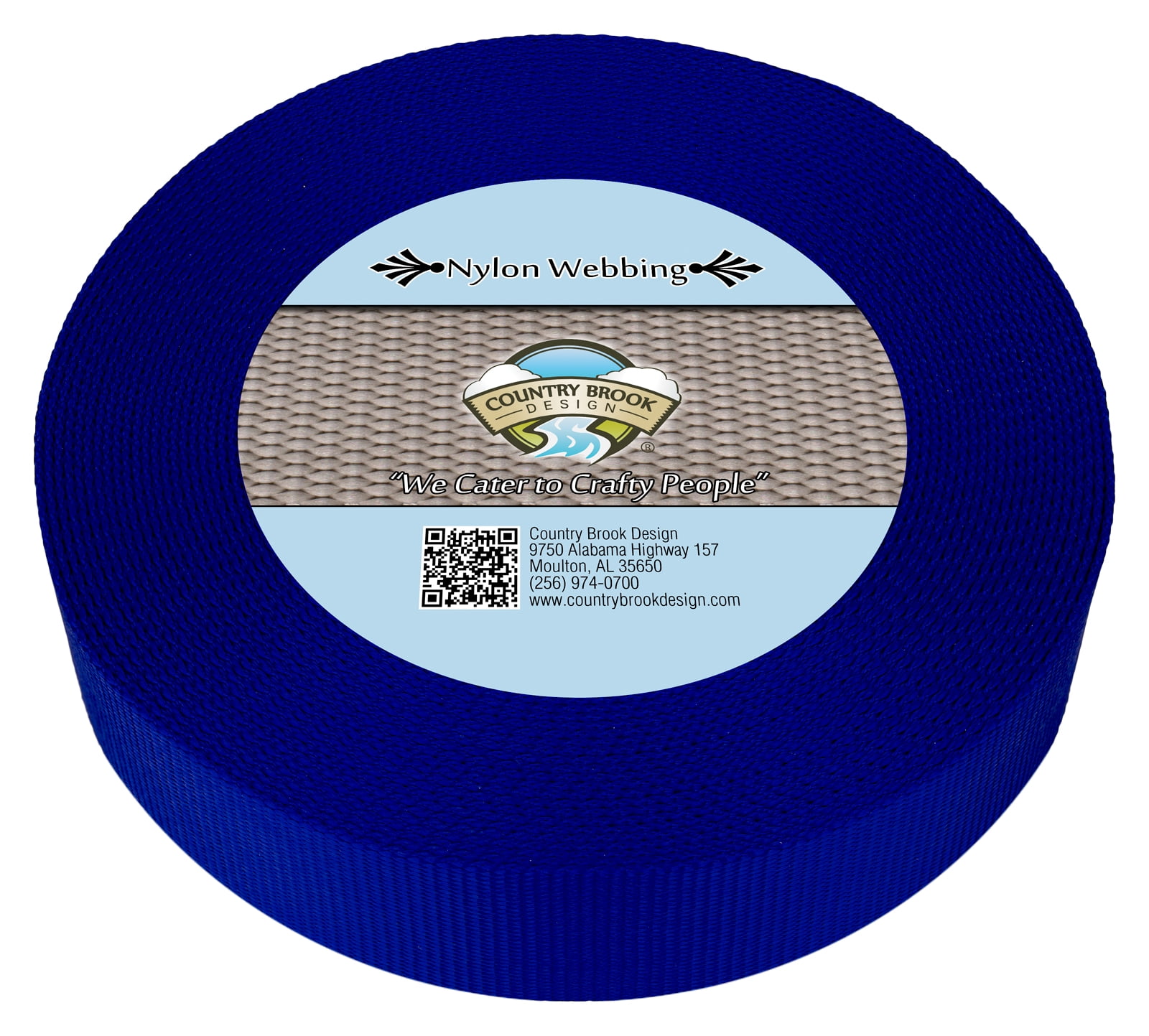 Country Brook Design® 2 inch Royal Blue Heavy Duty Nylon Webbing, 50 ...