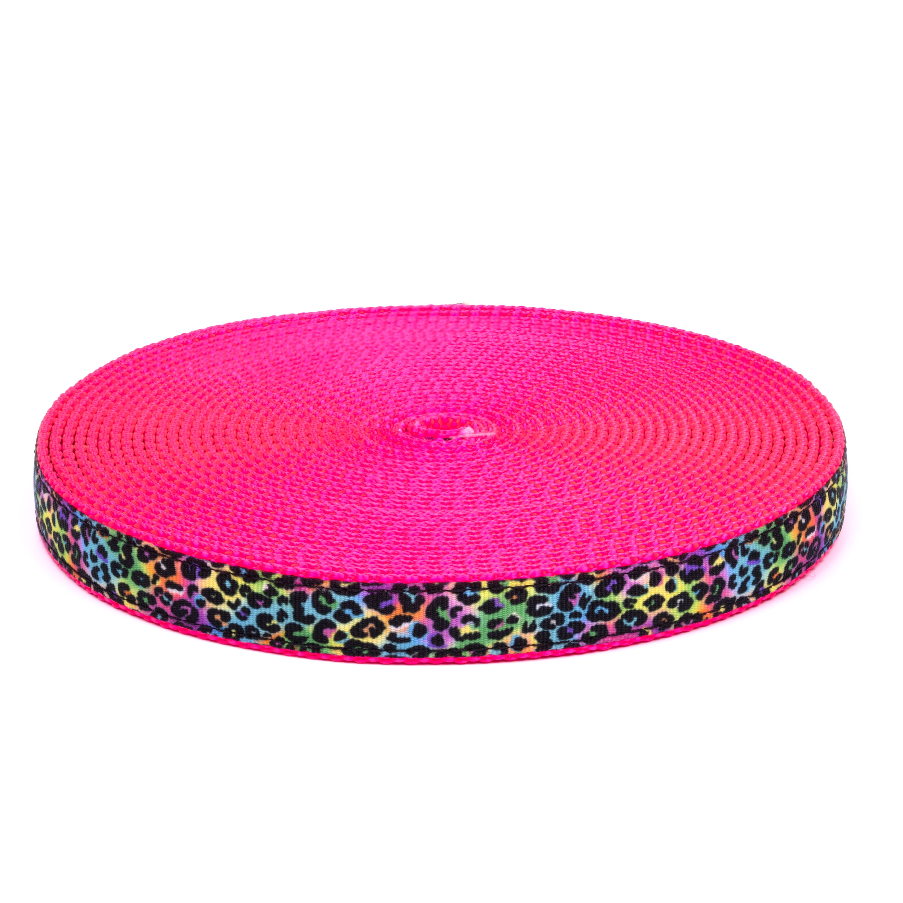 Country Brook Design® 3/4 Inch Electric Leopard Ribbon on Hot Pink ...