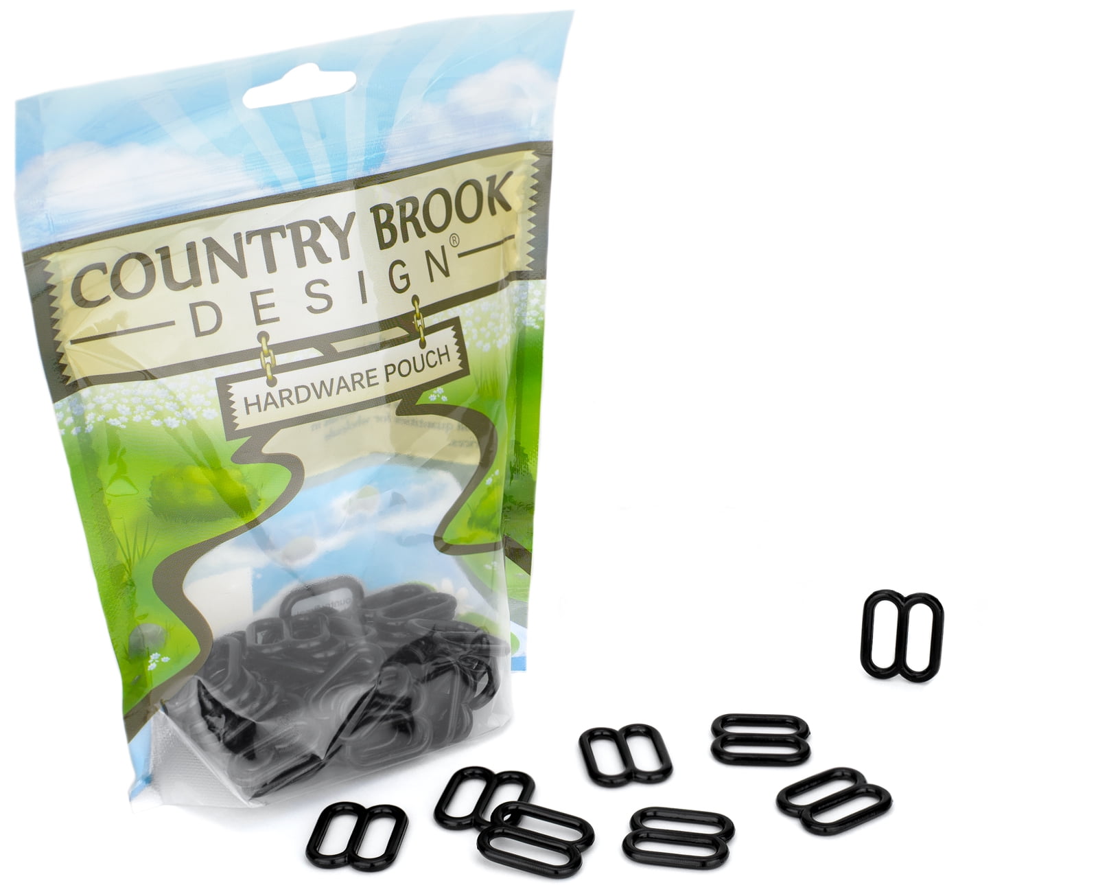 Country Brook Design® 3/4 inch Black Powder Coated Metal Round Wide ...