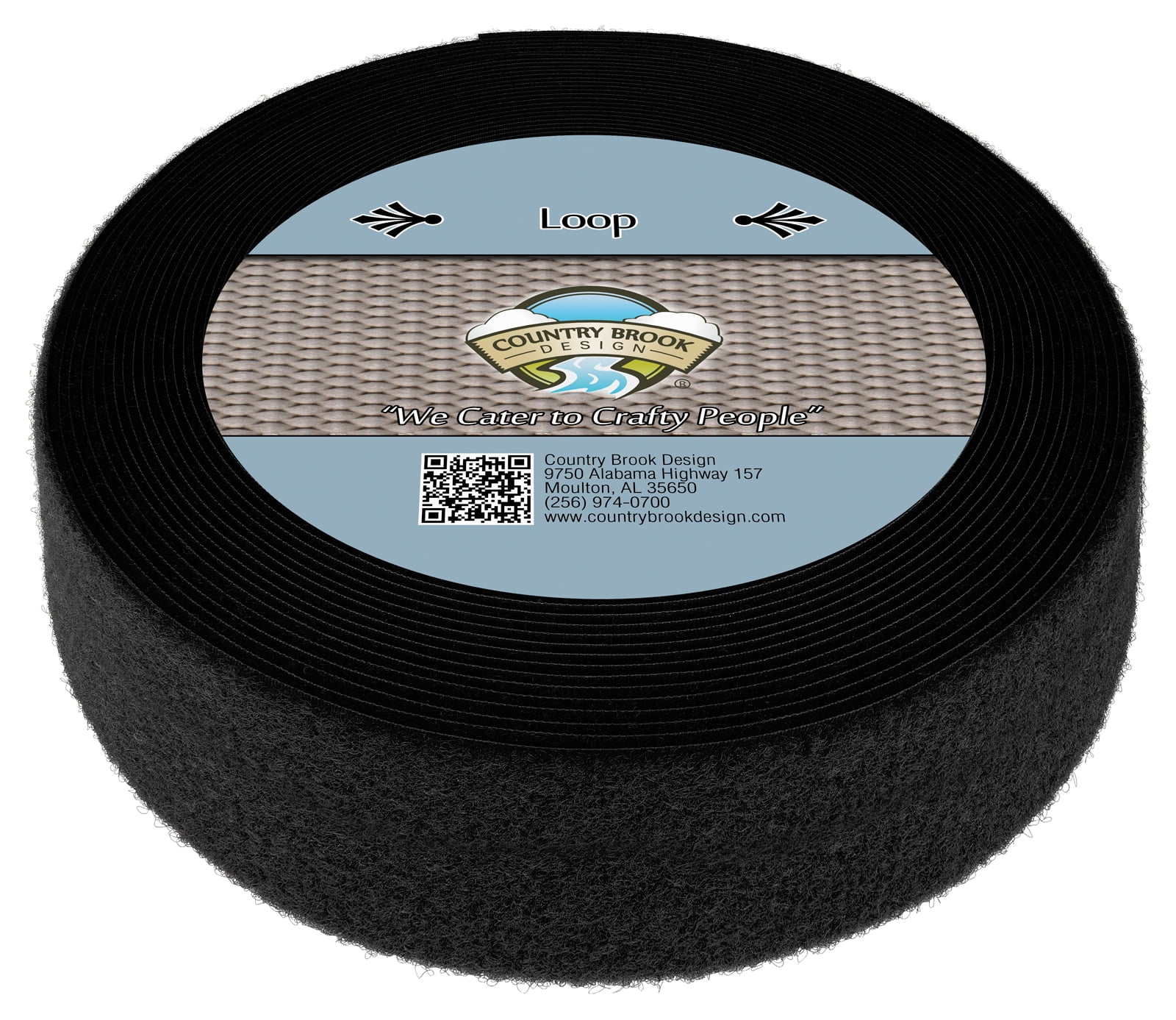 Country Brook Design® 3 Inch Black Sew on Loop Only, 3 Yards - Walmart.com