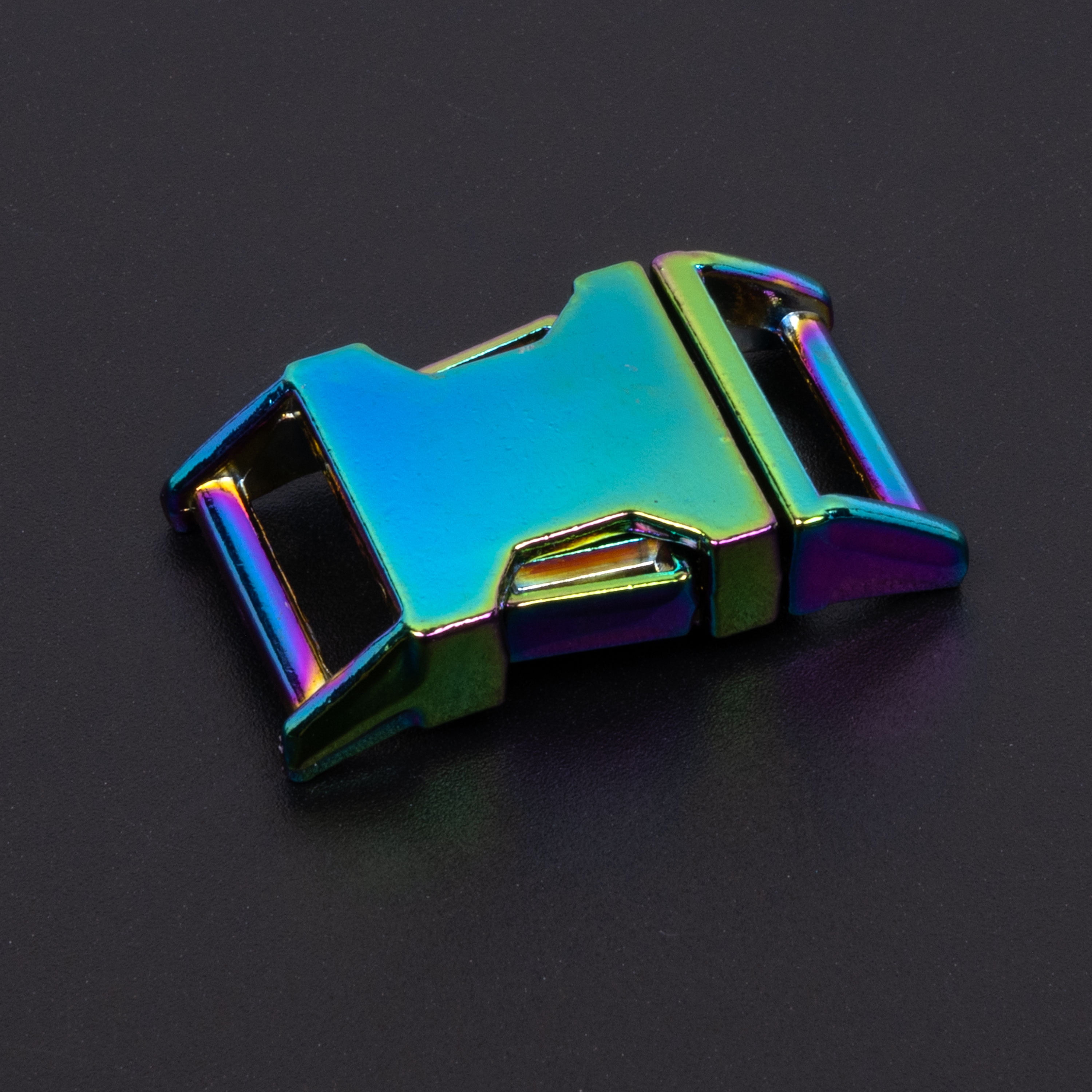 Country Brook Design® 5/8 Inch Contoured Iridescent Rainbow Buckles, 5 ...