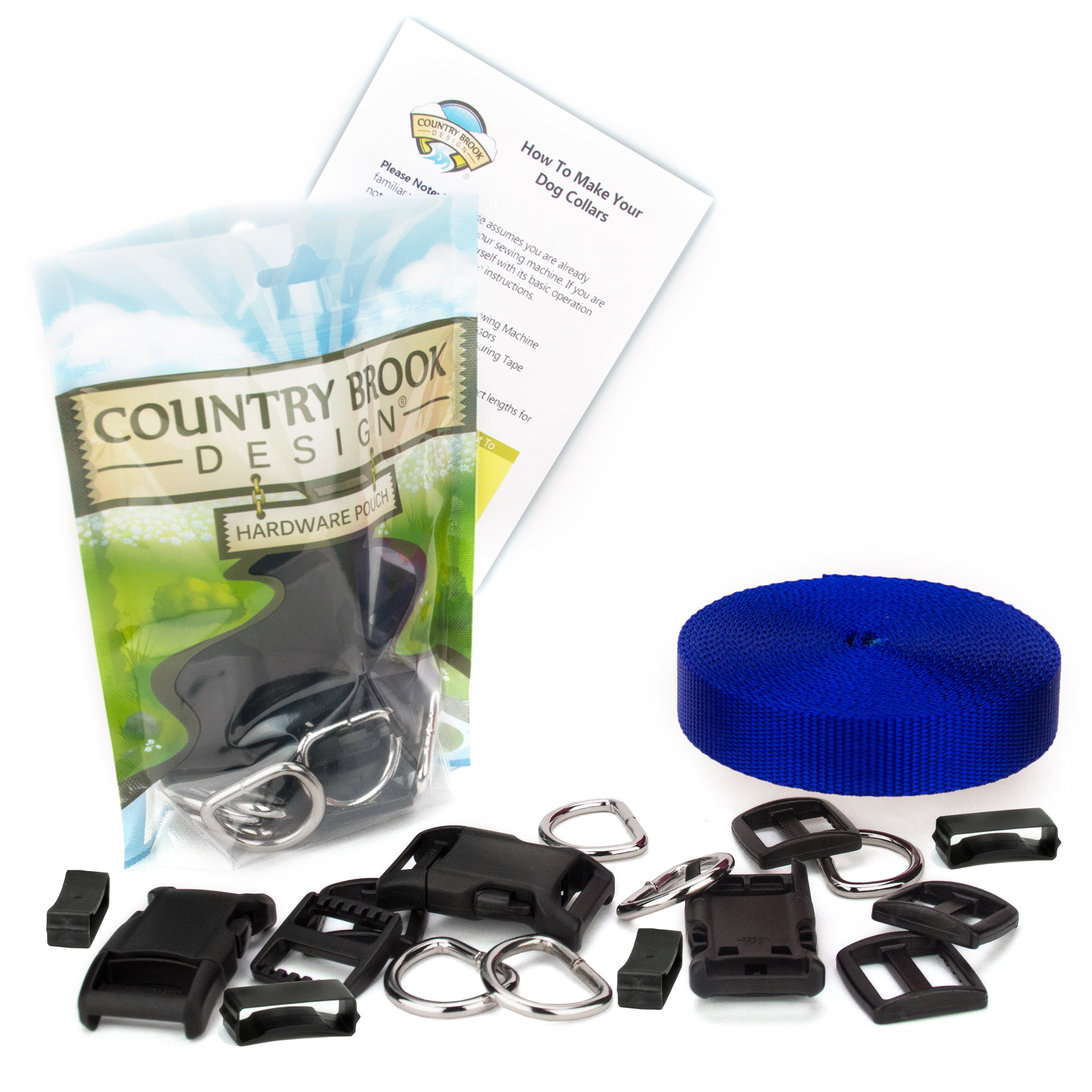 Country Brook Design® 5/8 inch Deluxe Dog Collar Kit with Royal Blue ...