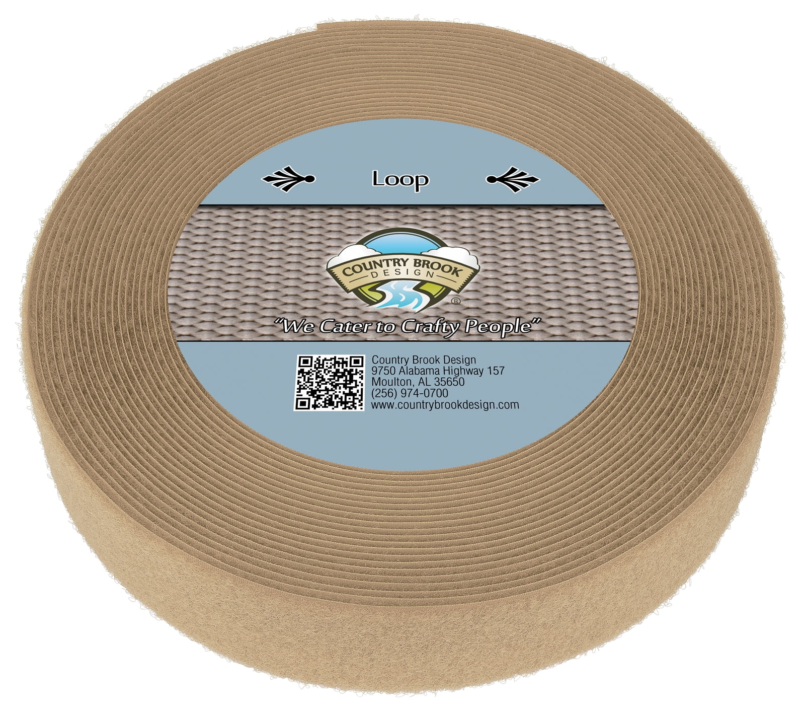 Beige Sew On Loop Only (2 inch, 50 yards) - Walmart.com