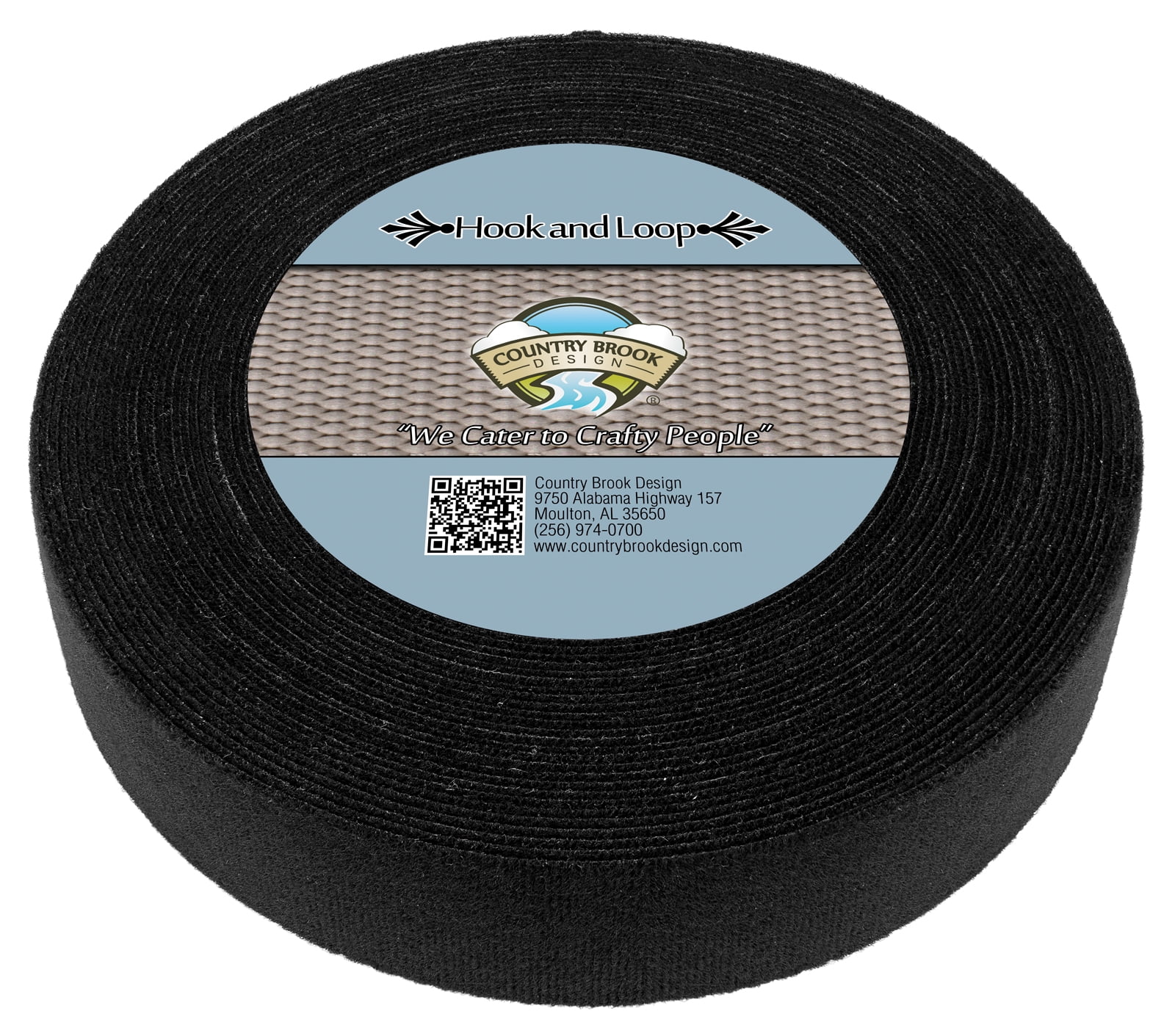 Country Brook Design® Black Double Sided Hook and Loop (2 inch, 10 ...