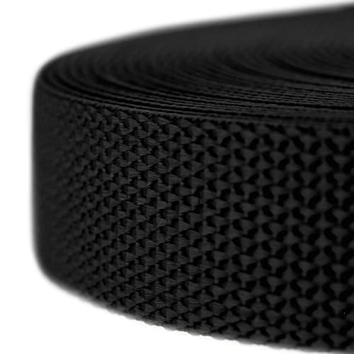Country Brook Design - Black Heavy Polypropylene (Polypro) Webbing (3/4 ...