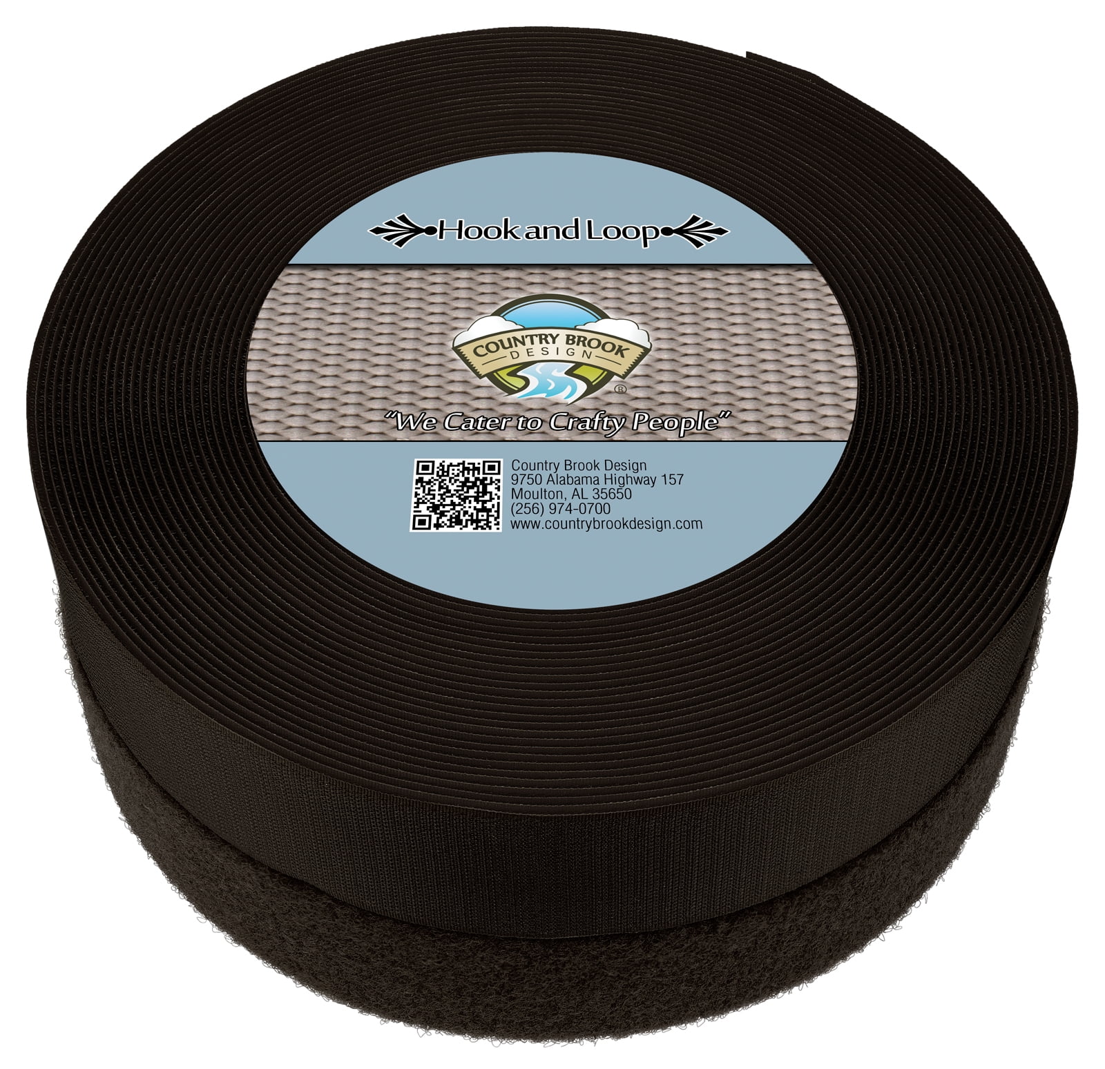 Country Brook Design® Brown Sew on Hook and Loop (2 inch, 5 yards ...