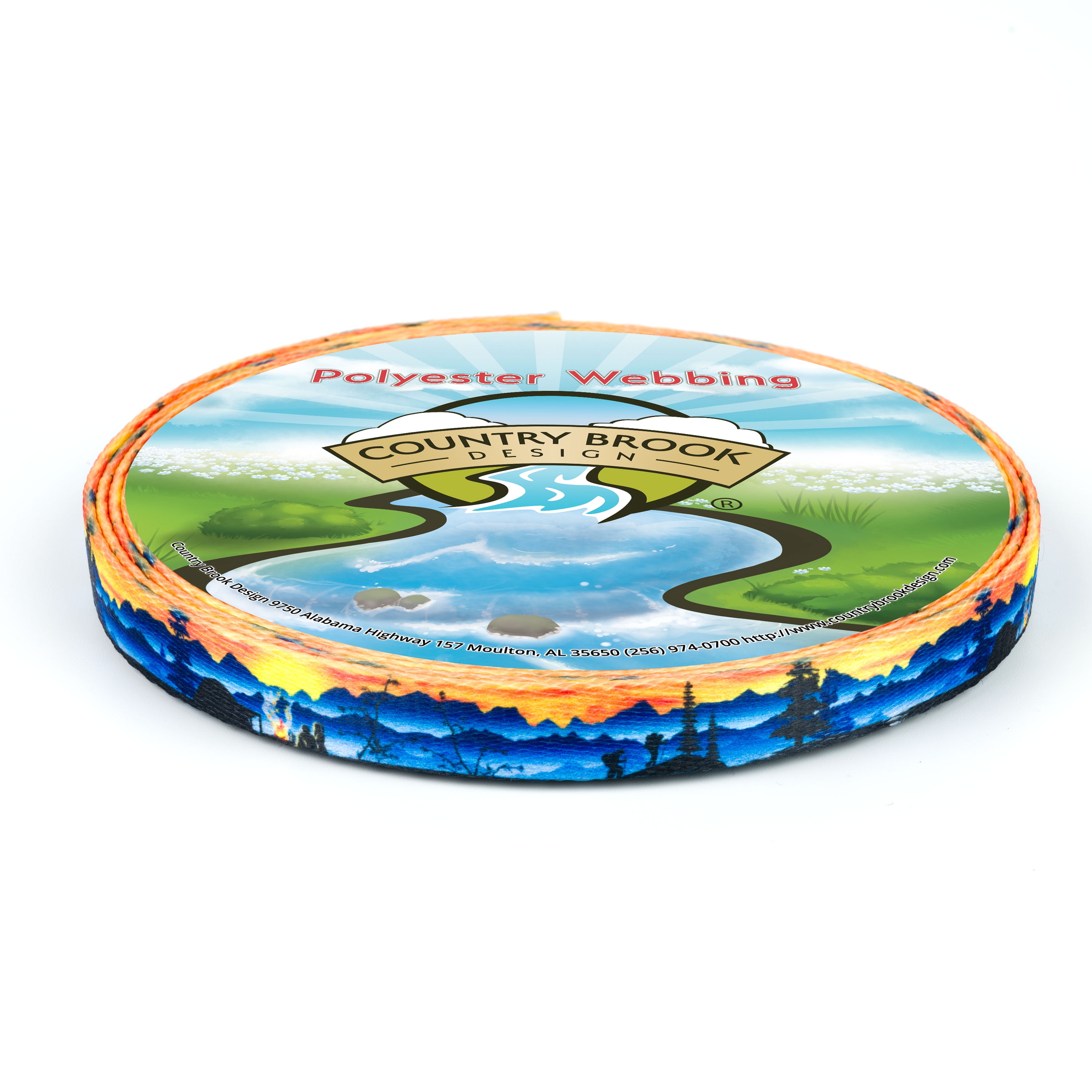 Country Brook Design - Great Outdoors Polyester Webbing (1/2 Inch, 20 ...