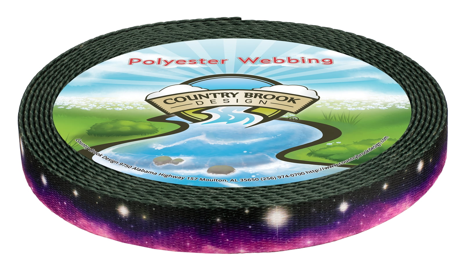 Country Brook Design - Heavenly Space Polyester Webbing (1/2 Inch, 50 ...