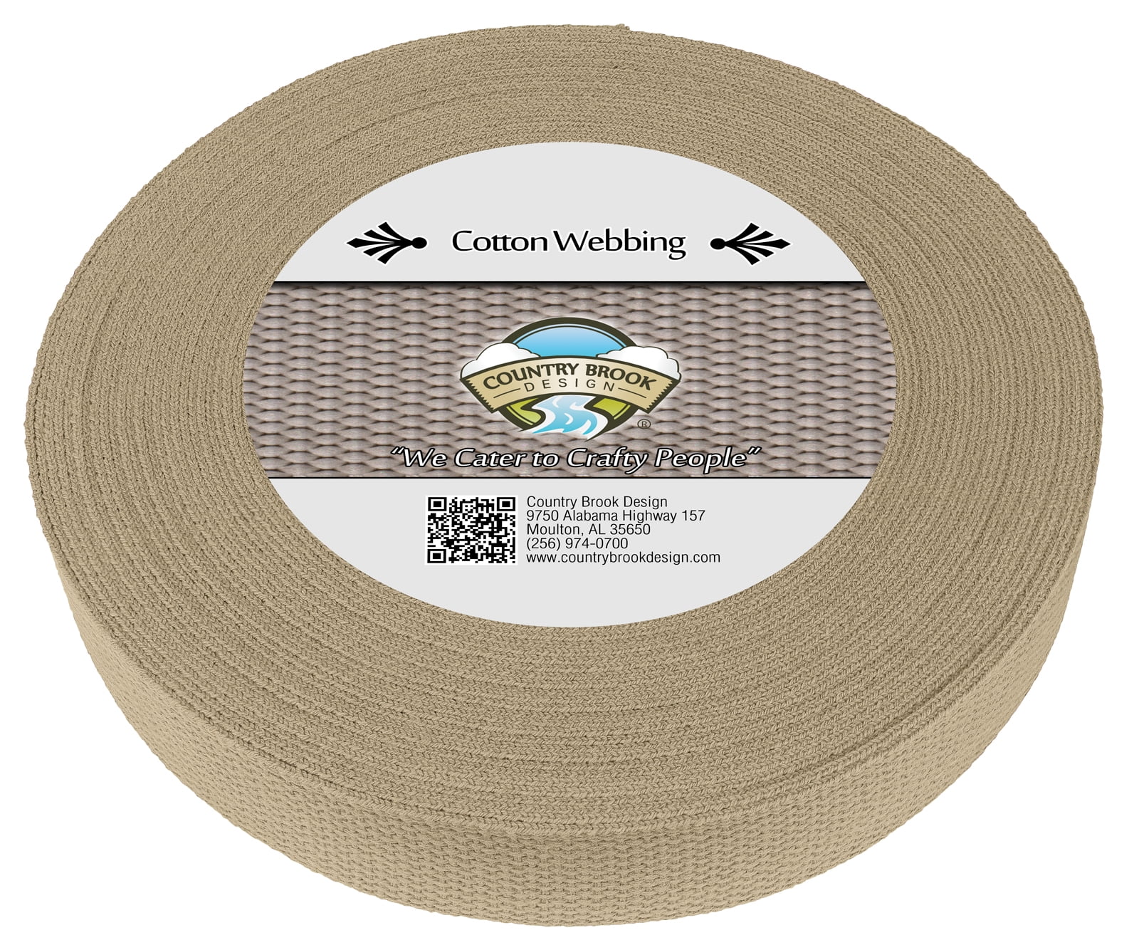 Country Brook Design - Heavy Cotton Webbing - 7 Vibrant Colors (1 1/2 ...