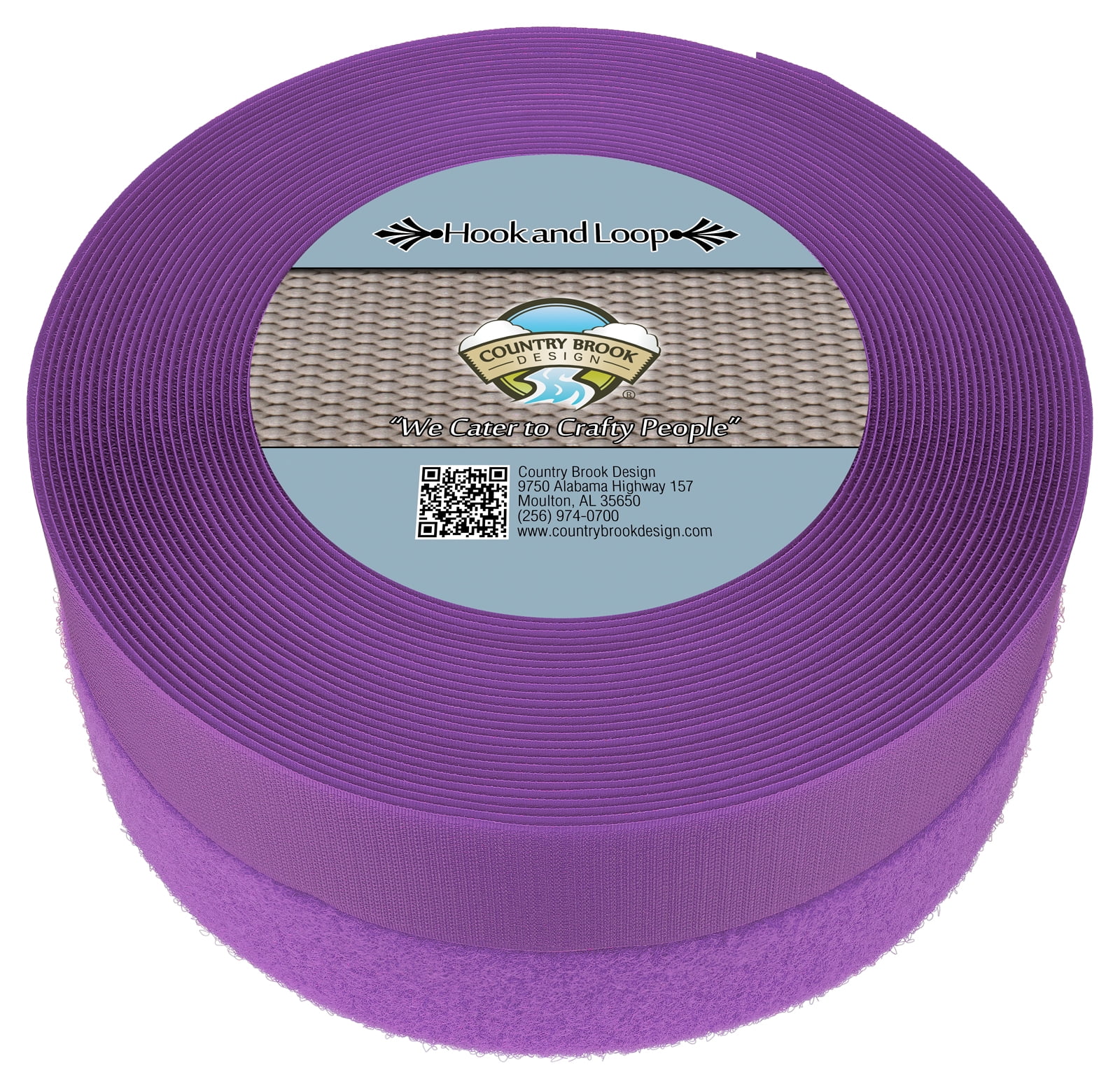 Country Brook Design® Lavender Sew On Hook And Loop (2 inch, 5 yards ...