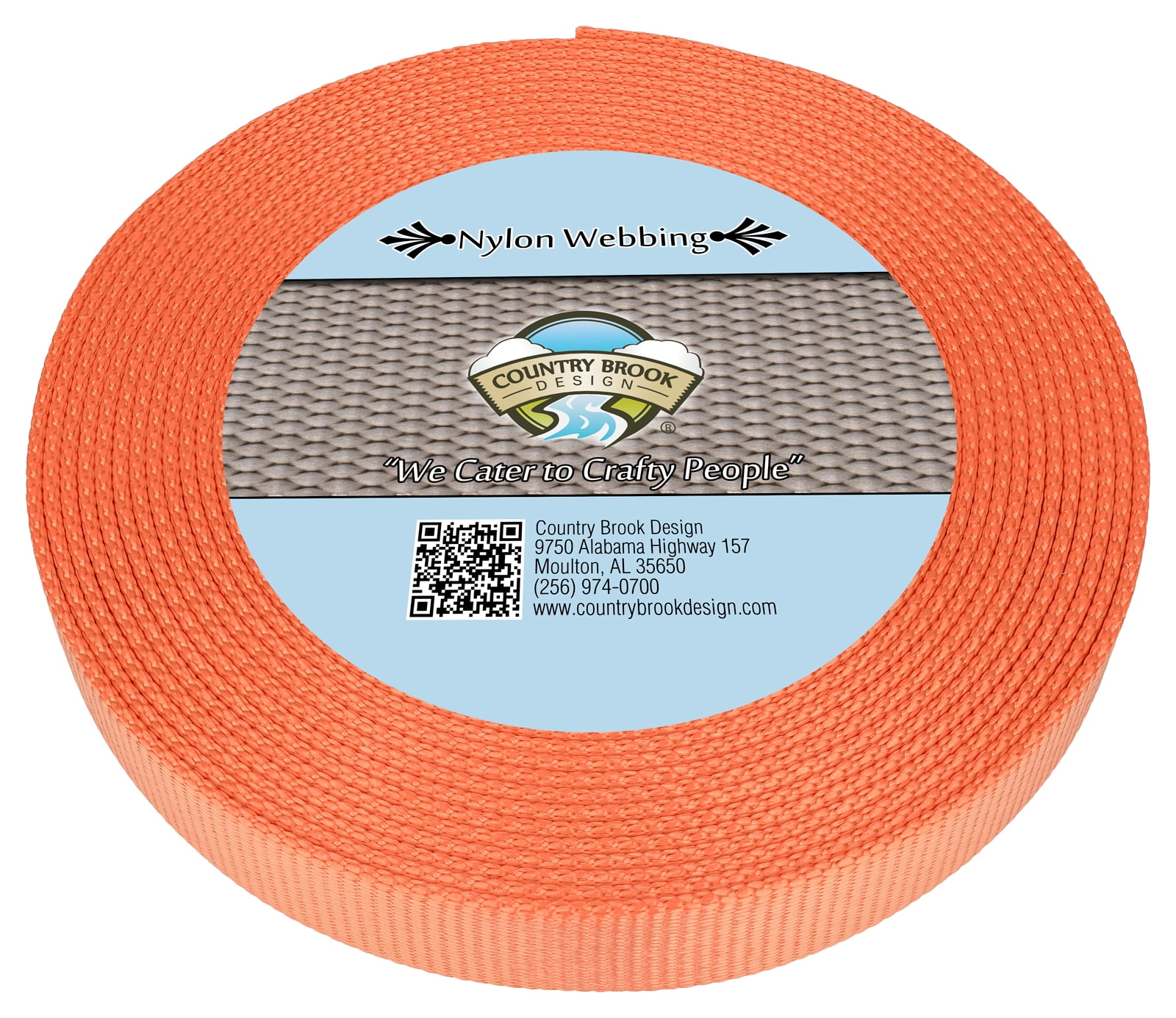 Country Brook Design - Mango Super Heavy Nylon Webbing (1 Inch , 50 ...