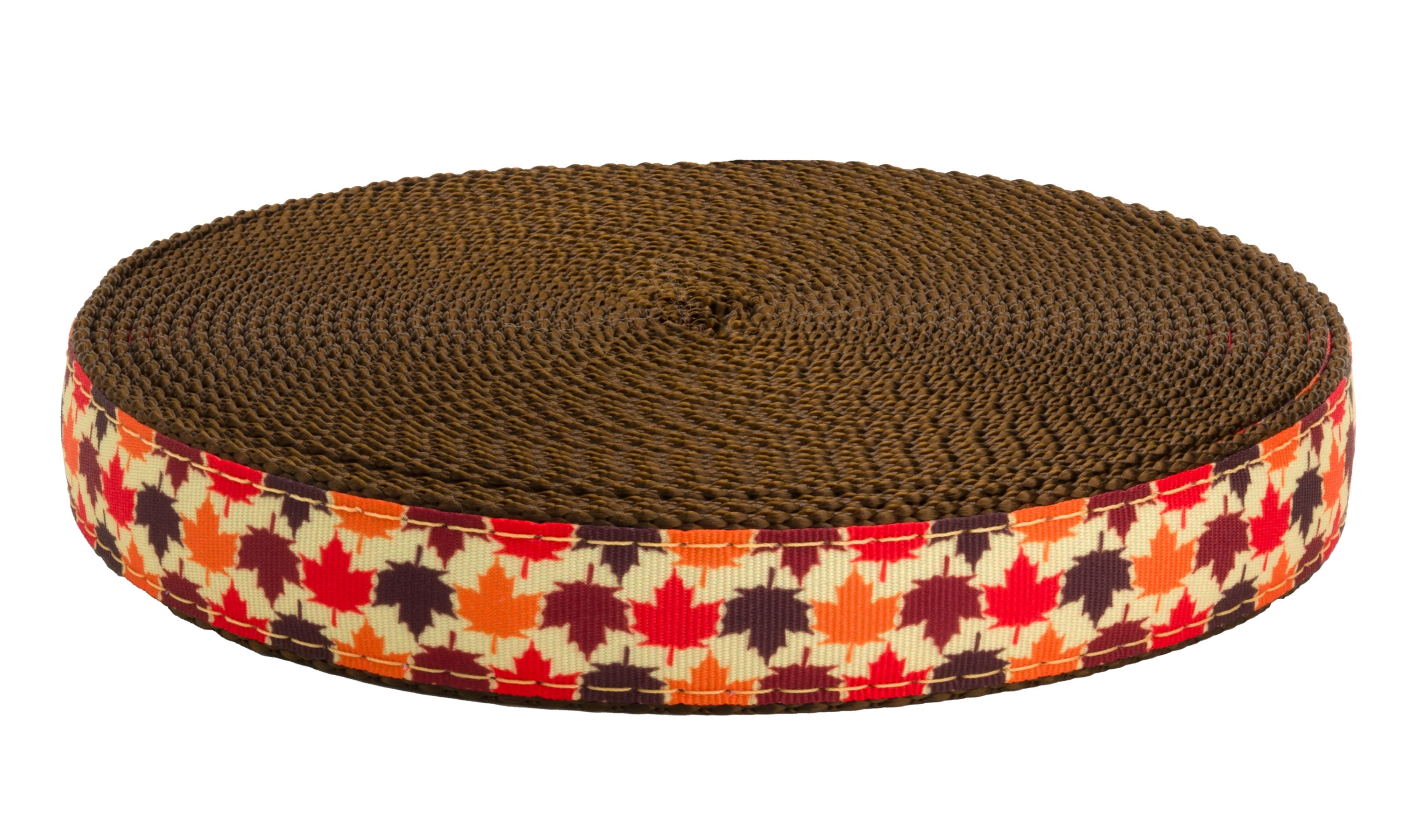 Country Brook Design - Nature Walk on Brown Nylon Webbing (1 Inch, 5 ...