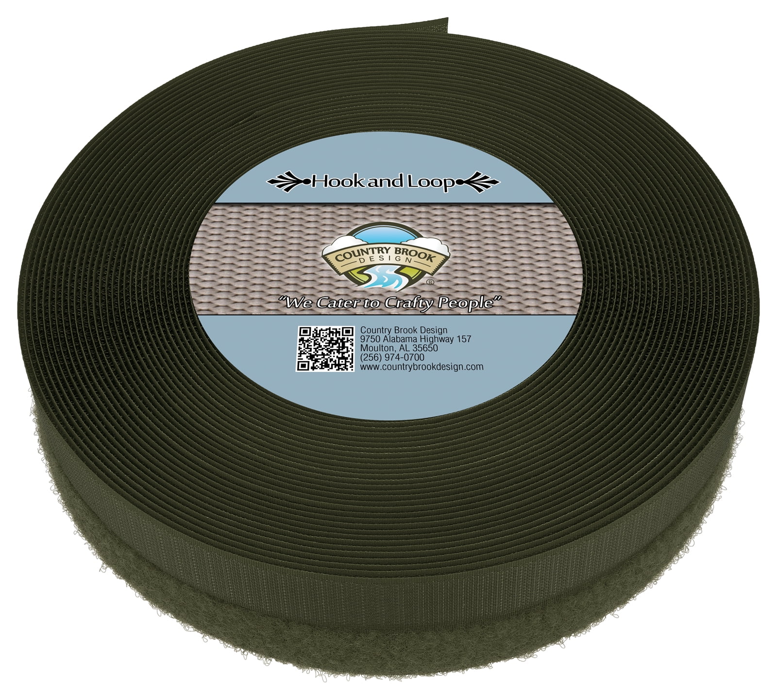 Country Brook Design® Olive Drab Sew On Hook And Loop (1 inch, 50 yards ...