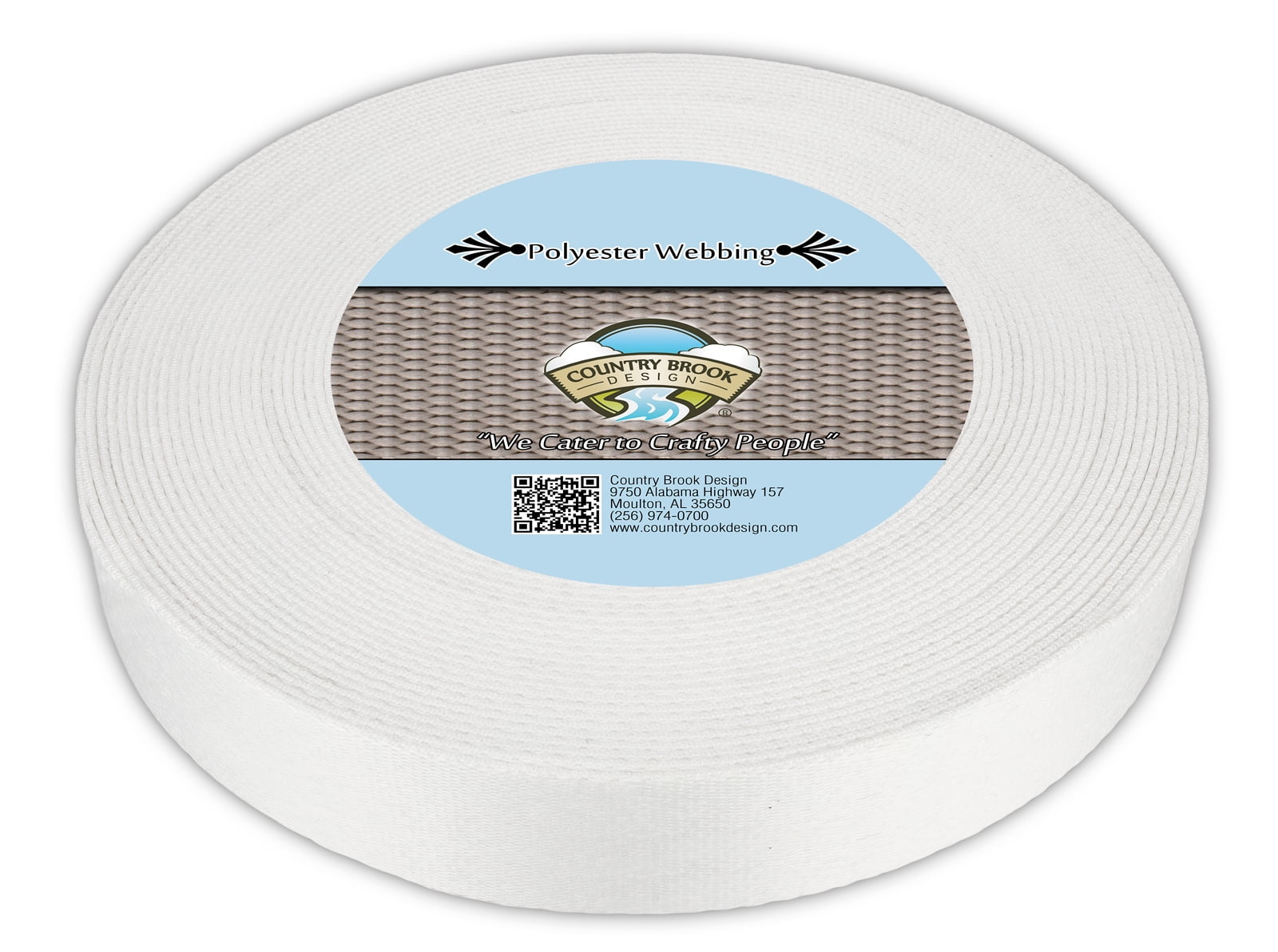 Country Brook Design - Printable Heat Set Polyester Webbing (1 1/2 Inch ...
