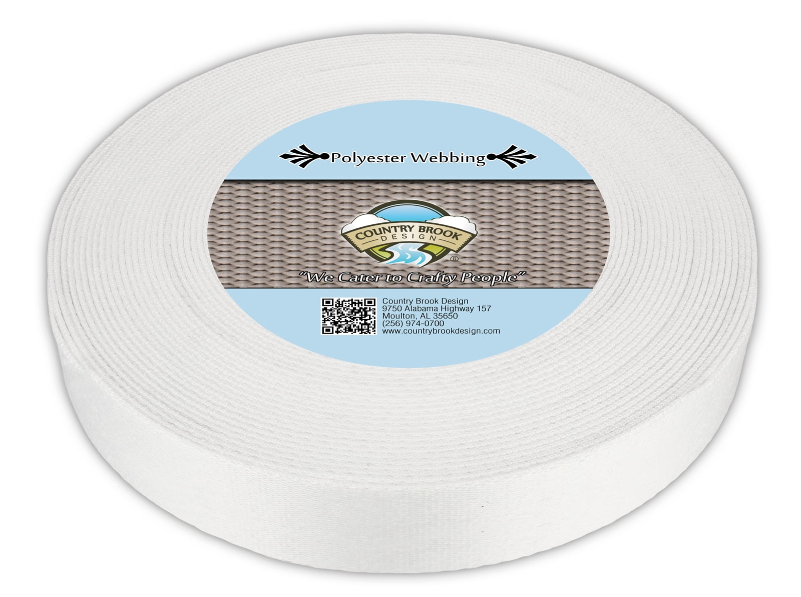 Country Brook Design - Printable Heat Set Polyester Webbing (1 1/2 Inch ...