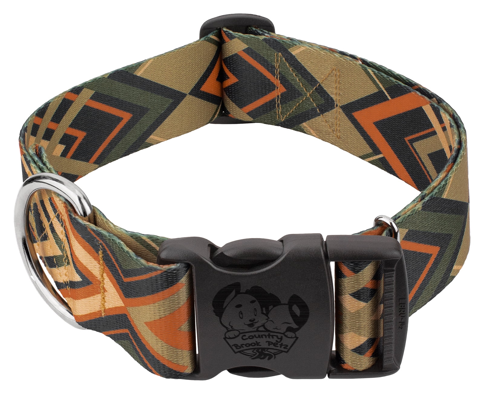 Country Brook Petz® 1 1/2 inch Deluxe Terracotta Arrows Dog Collar ...