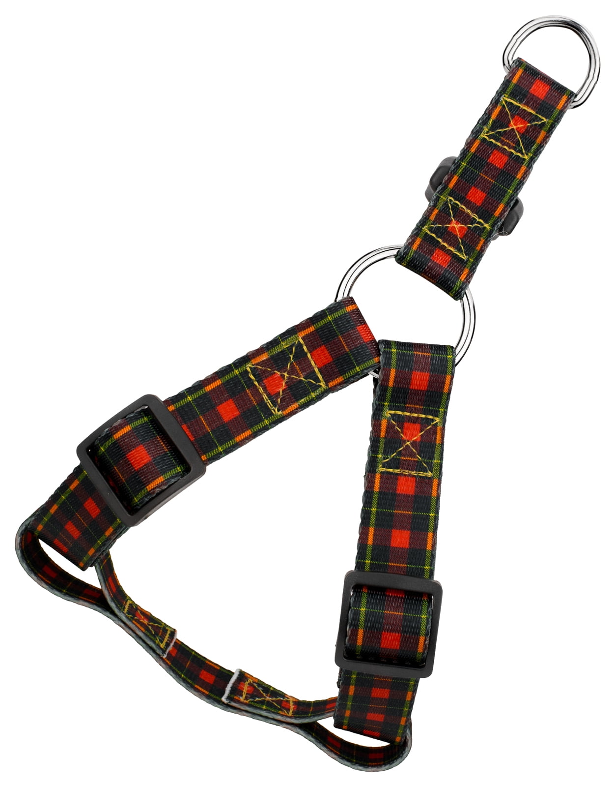 Country Brook Petz® 1/2 inch Buffalo Plaid Step-In Dog Harness, Extra ...