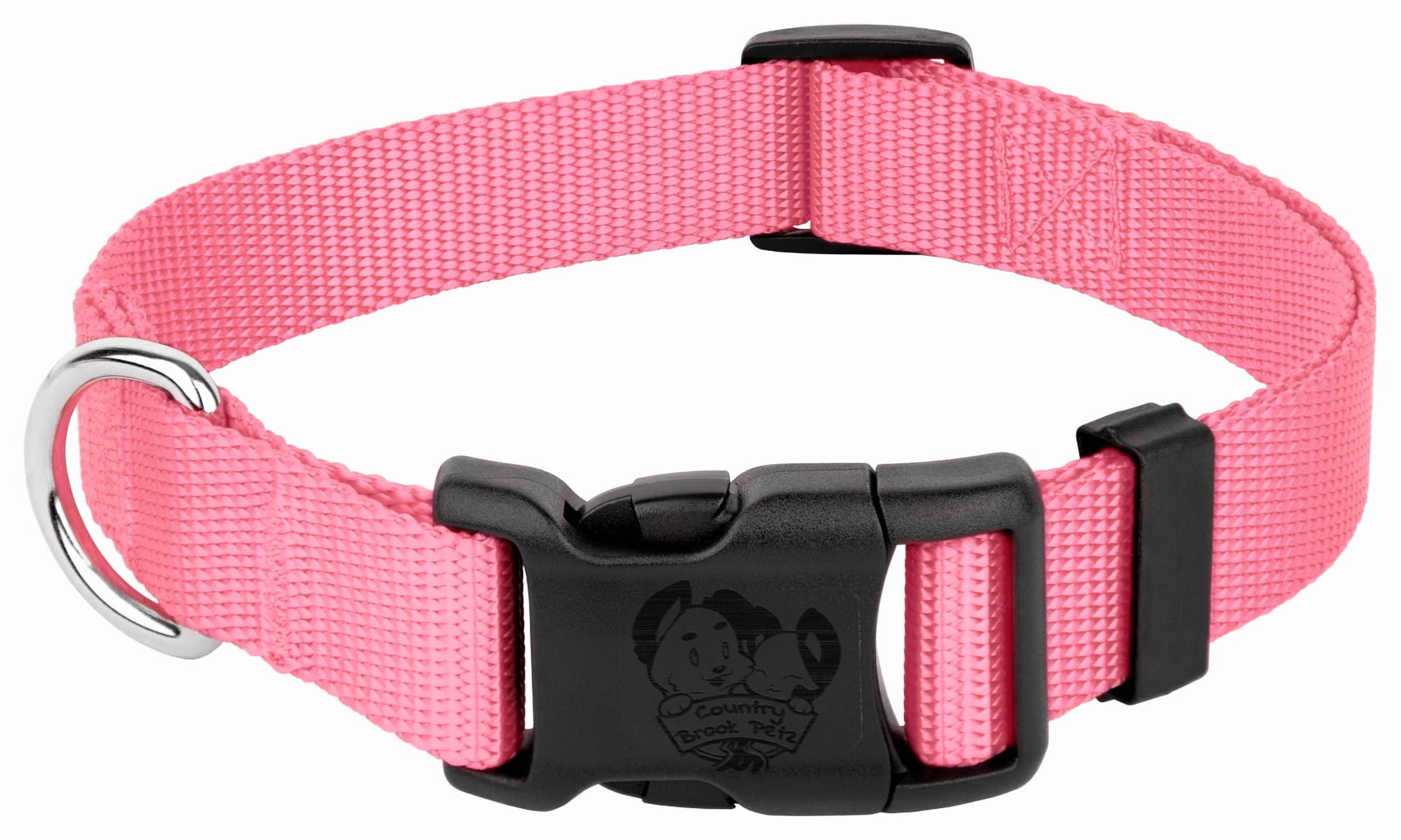 Country Brook Petz® Everyday Pink Nylon Dog Collar, Medium - Walmart.com