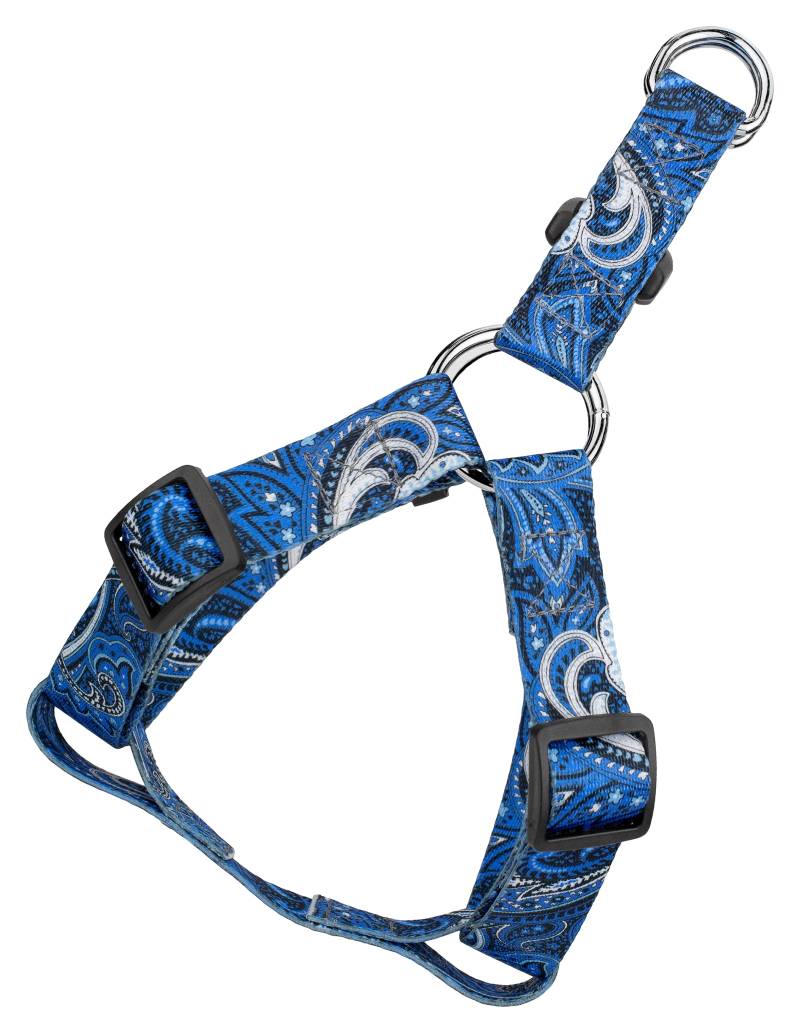 Country Brook Petz® Blue Paisley Step-In Dog Harness, Extra Small ...