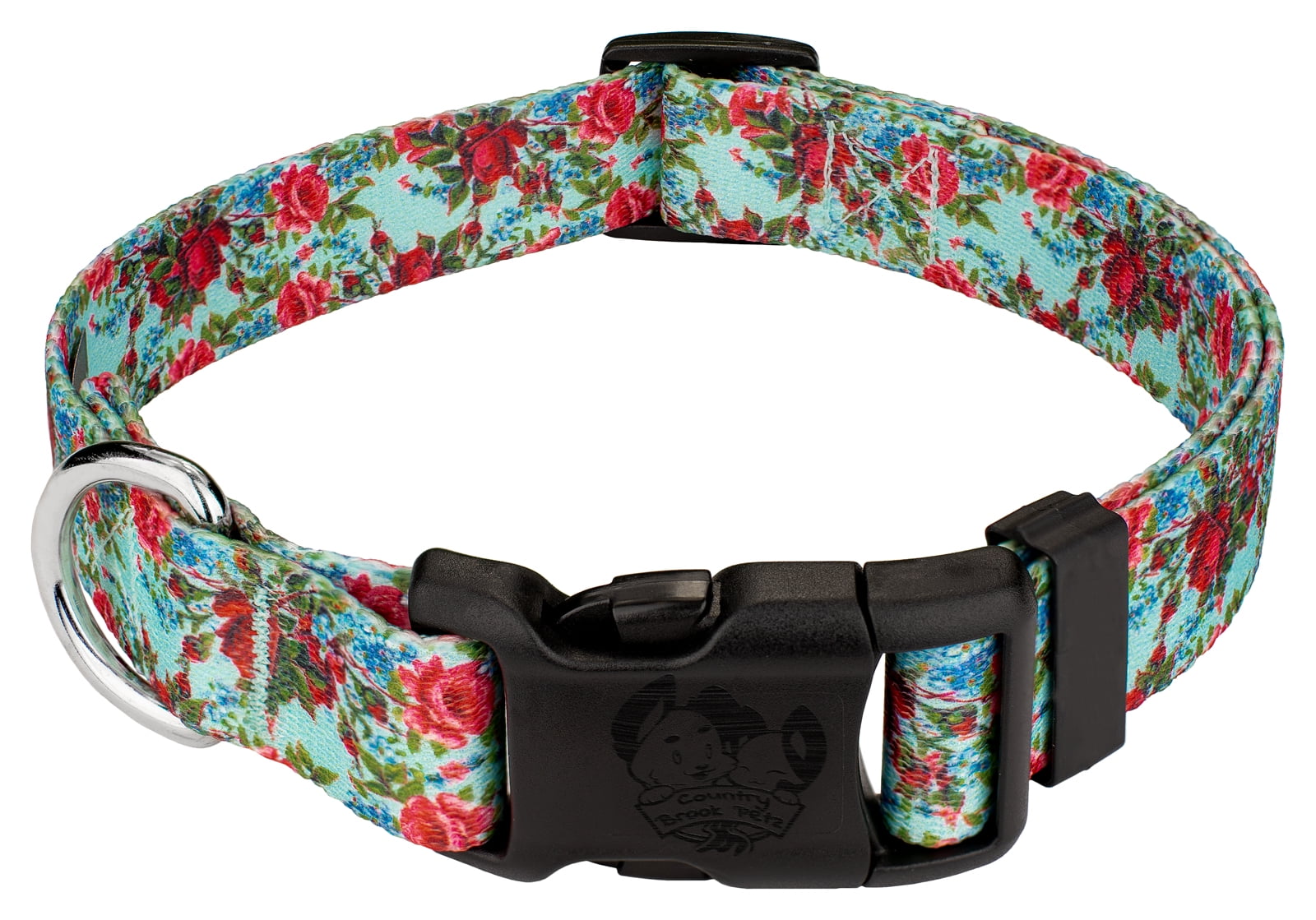 Country Brook Petz® Deluxe Vintage Roses Dog Collar - Made In The U.S.A ...