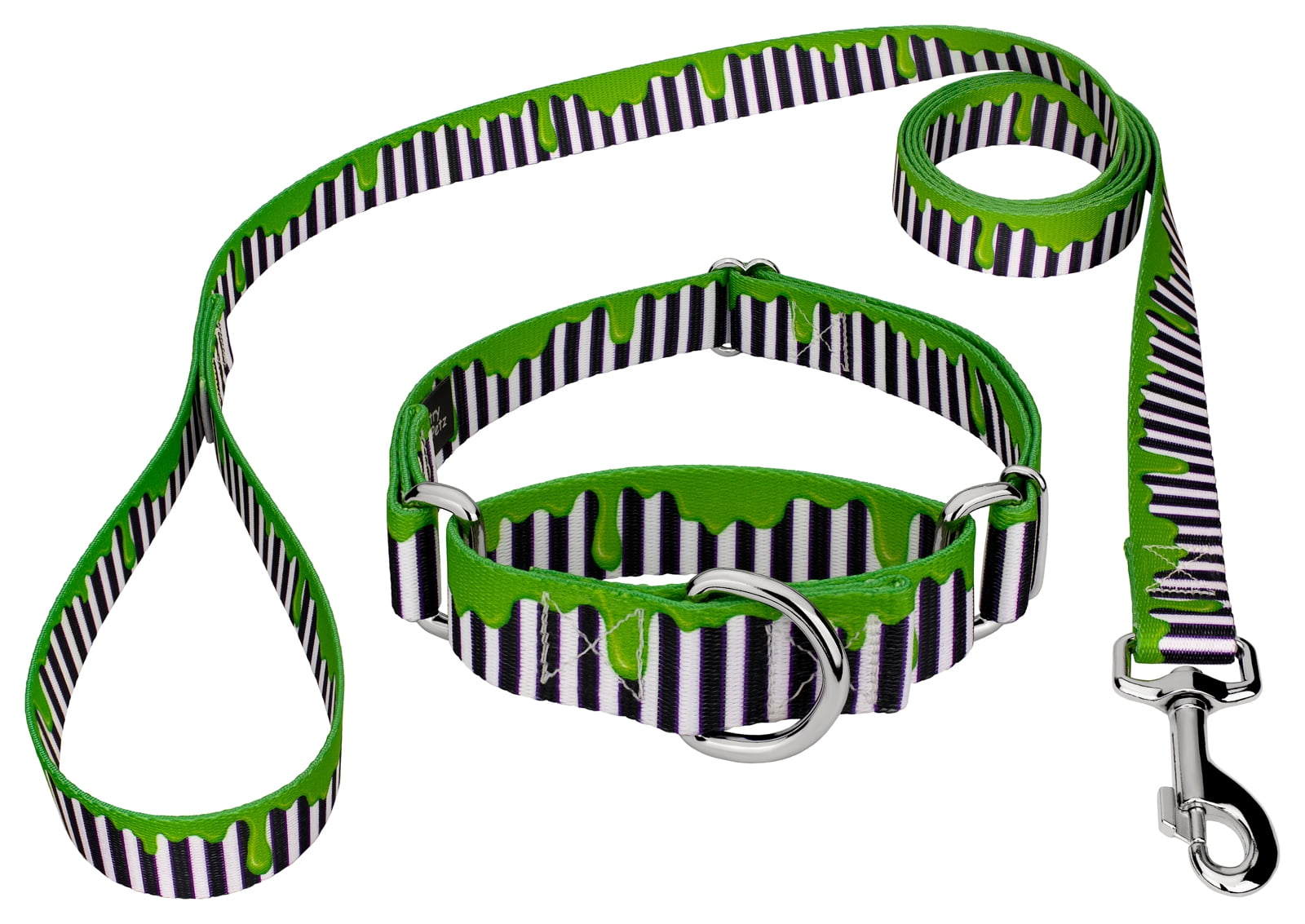 Country Brook Petz® Green Slime Martingale Dog Collar and Leash Limited ...