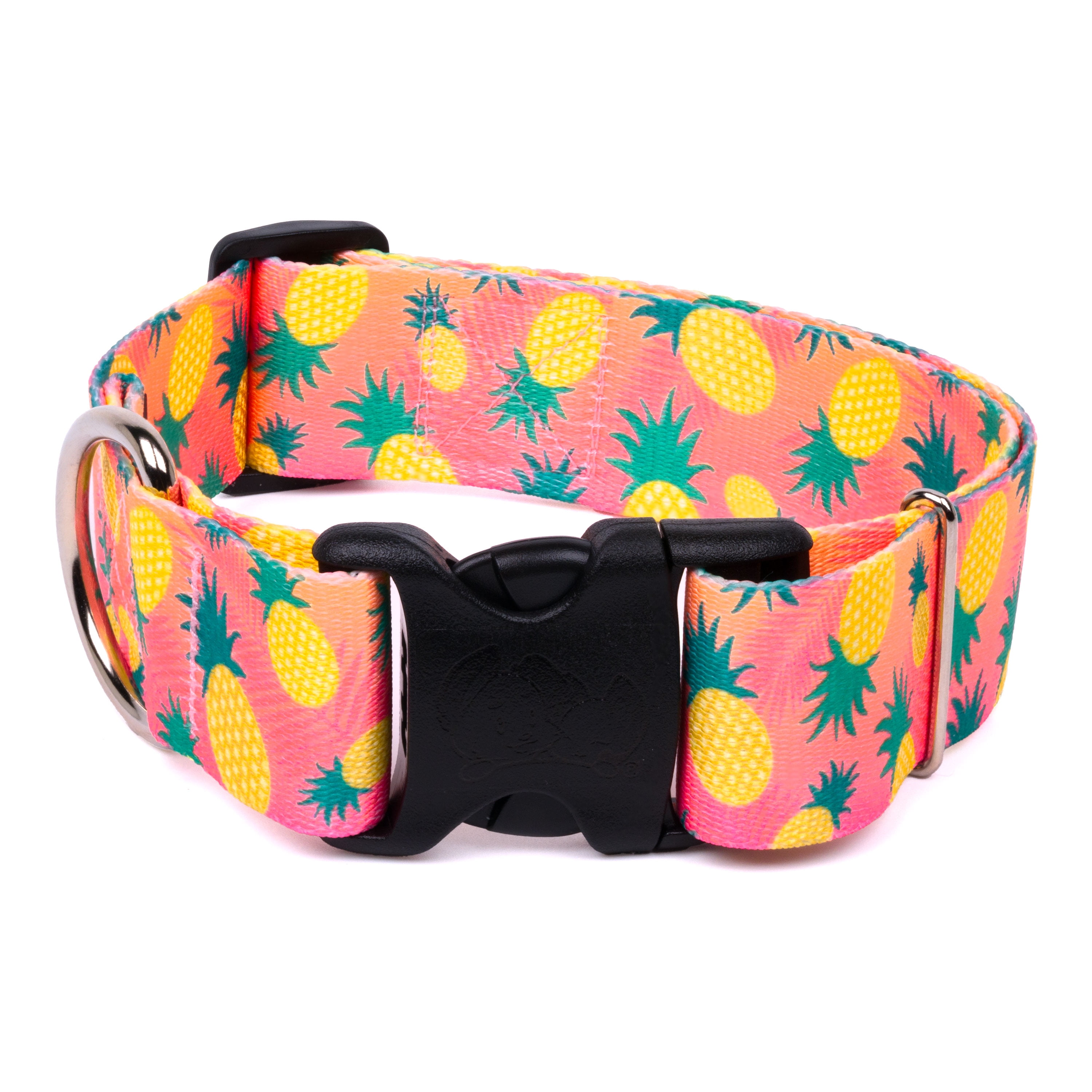 Country Brook Petz® HossFit Jr Wide Everyday Dog Collar, Pineapple ...