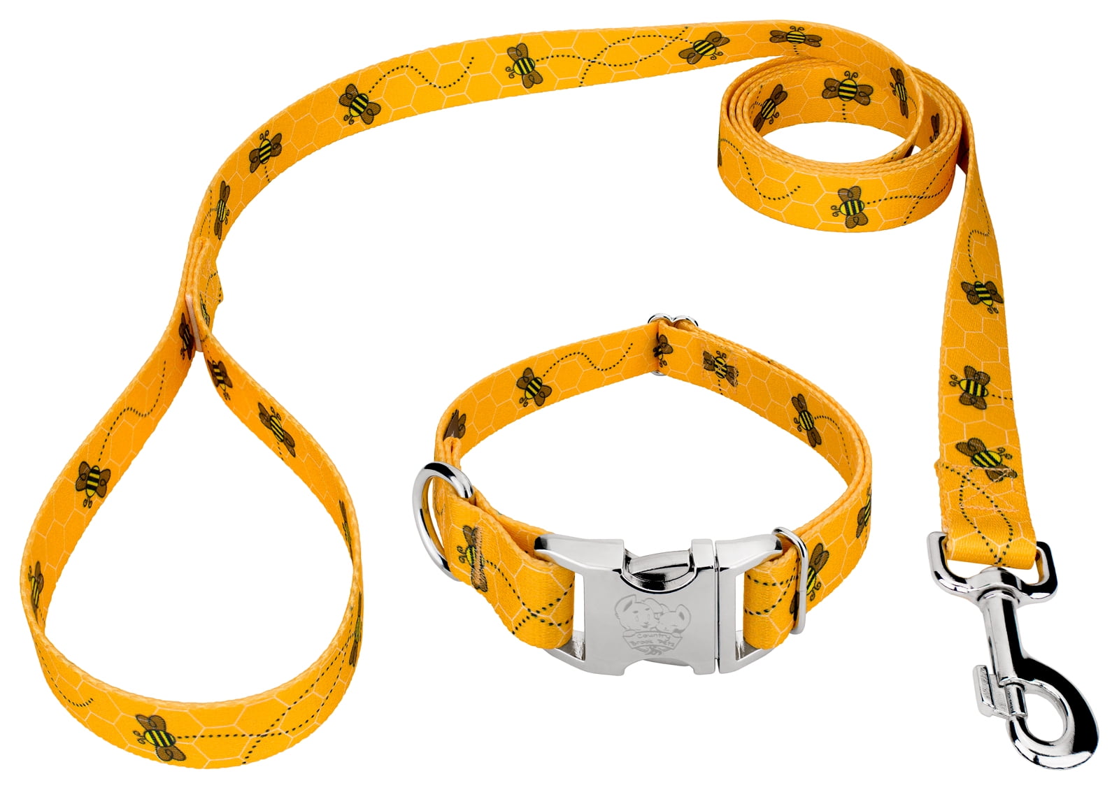 Country Brook Petz® Premium Busy Bee Dog Collar and Leash, Large ...