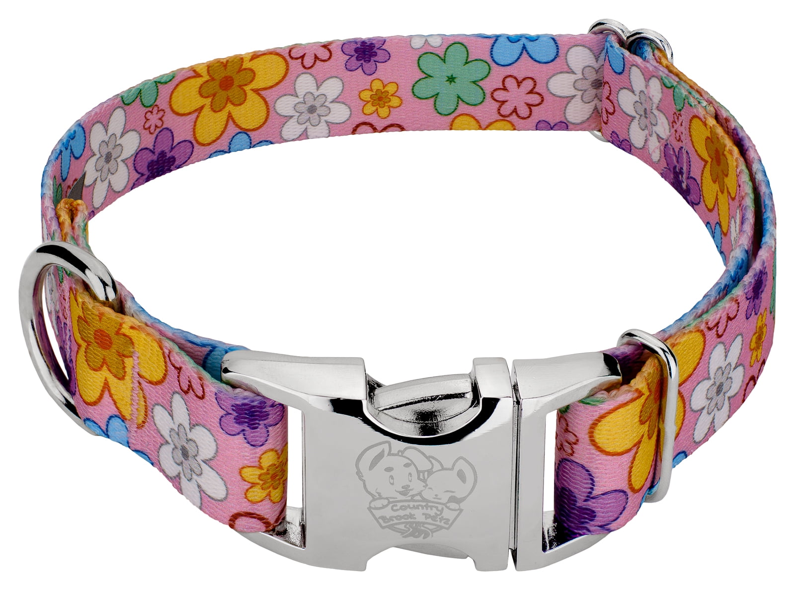 Country Brook Petz® Premium May Flowers Dog Collar, Extra Large ...