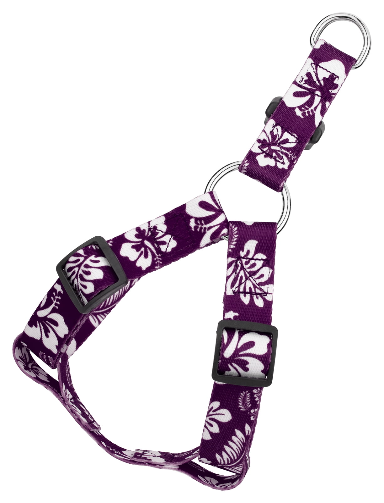 Country Brook Petz® Purple Hawaiian Step-In Dog Harness, Small ...