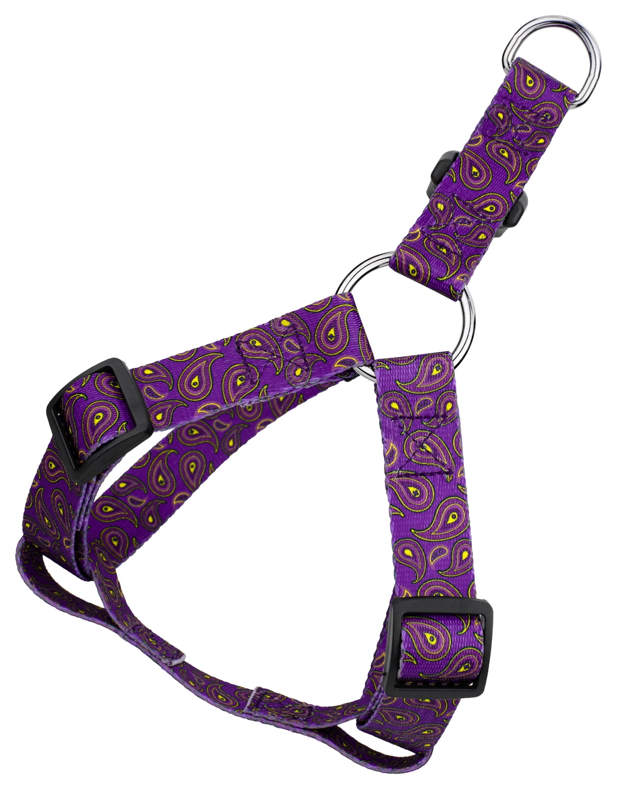 Country Brook Petz® Purple Paisley Step-In Dog Harness, Medium ...