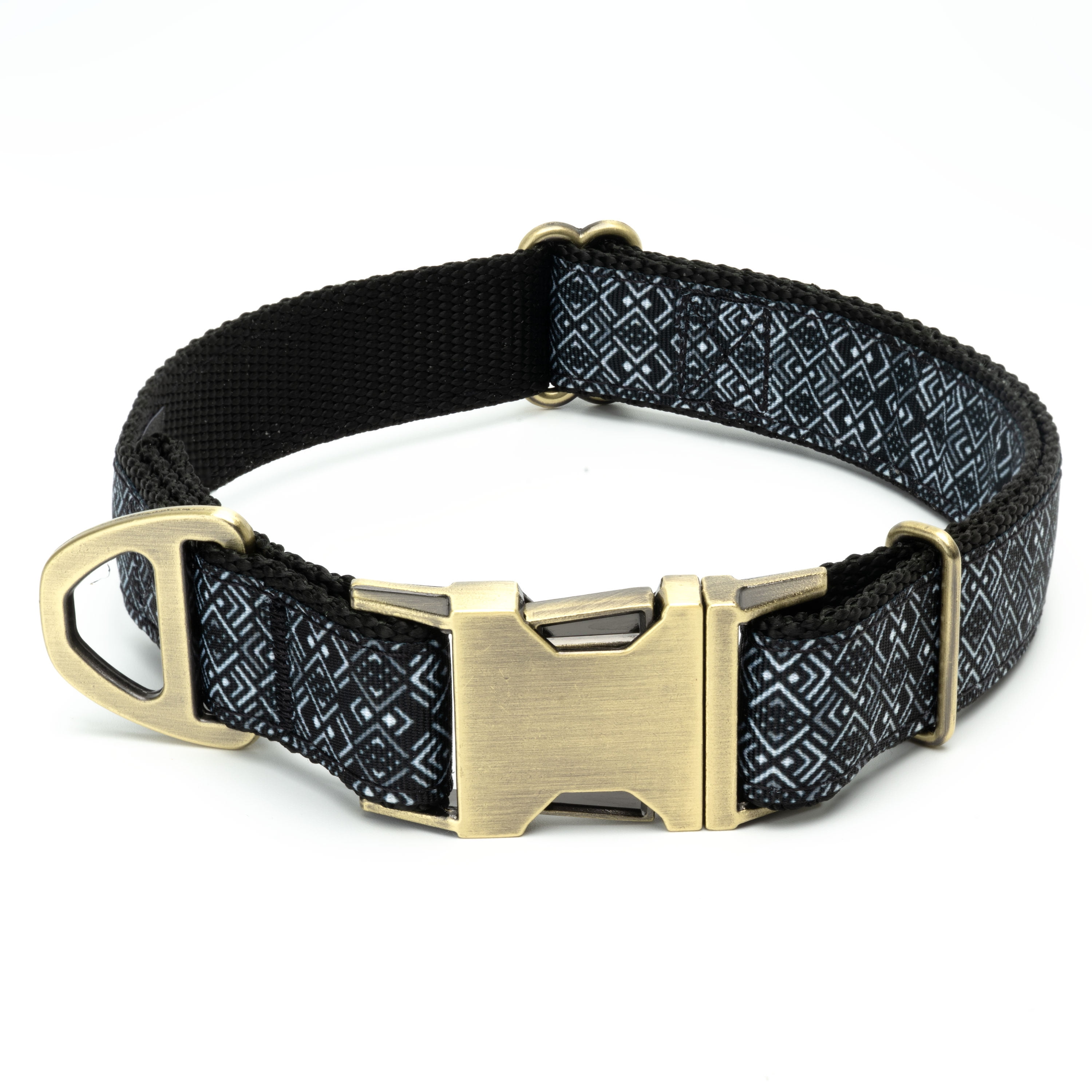 Country Brook Petz® Art Deco Chevrons Signature Dog Collar, Small ...