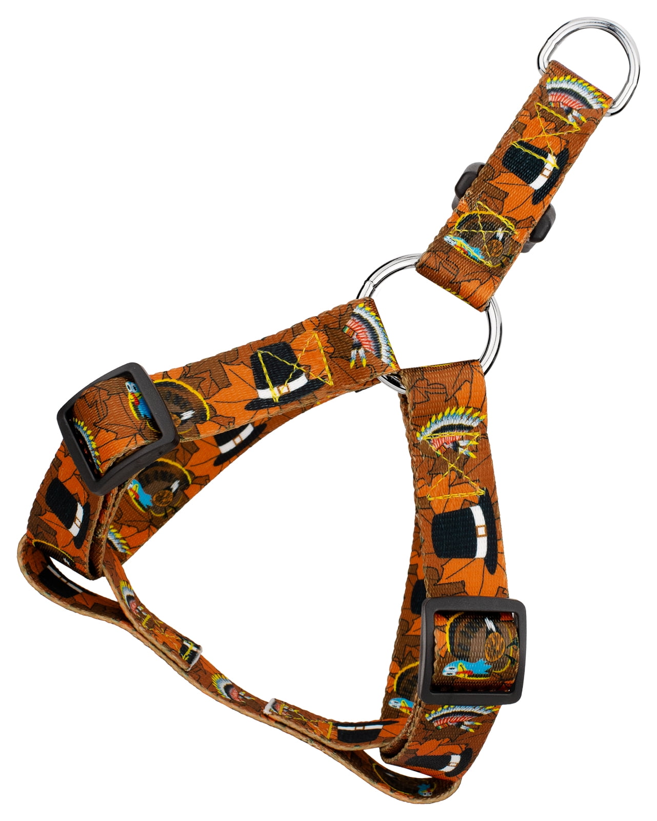 Country Brook Petz® Thanksgiving Tradition Step-In Dog Harness, Extra ...