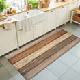 Country Brown Wood Board Rectangle Rug 2'x6' Farmhouse Vintage Plank ...