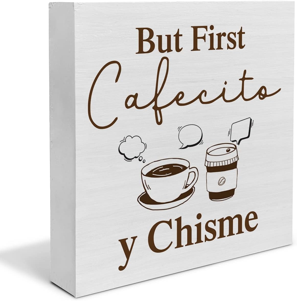 Country But First Cafecito Cafecito Y Chisme Wood Box Sign Desk Sign ...