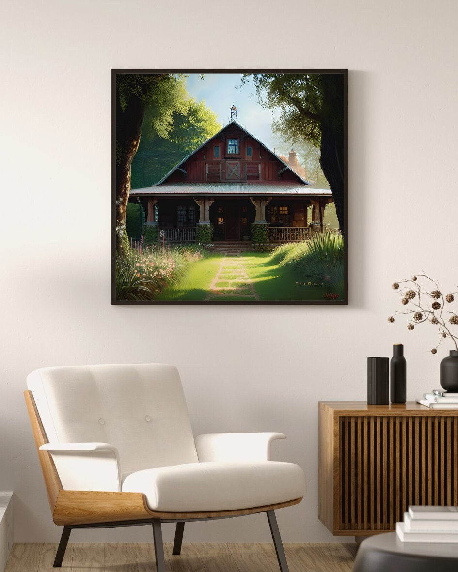 Country Charm - Farm House Canvas Art - Walmart.com