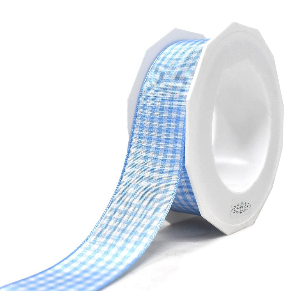 Country Check Pattern Ribbon, Light Blue, 1-Inch, 10-Yard - Walmart.com