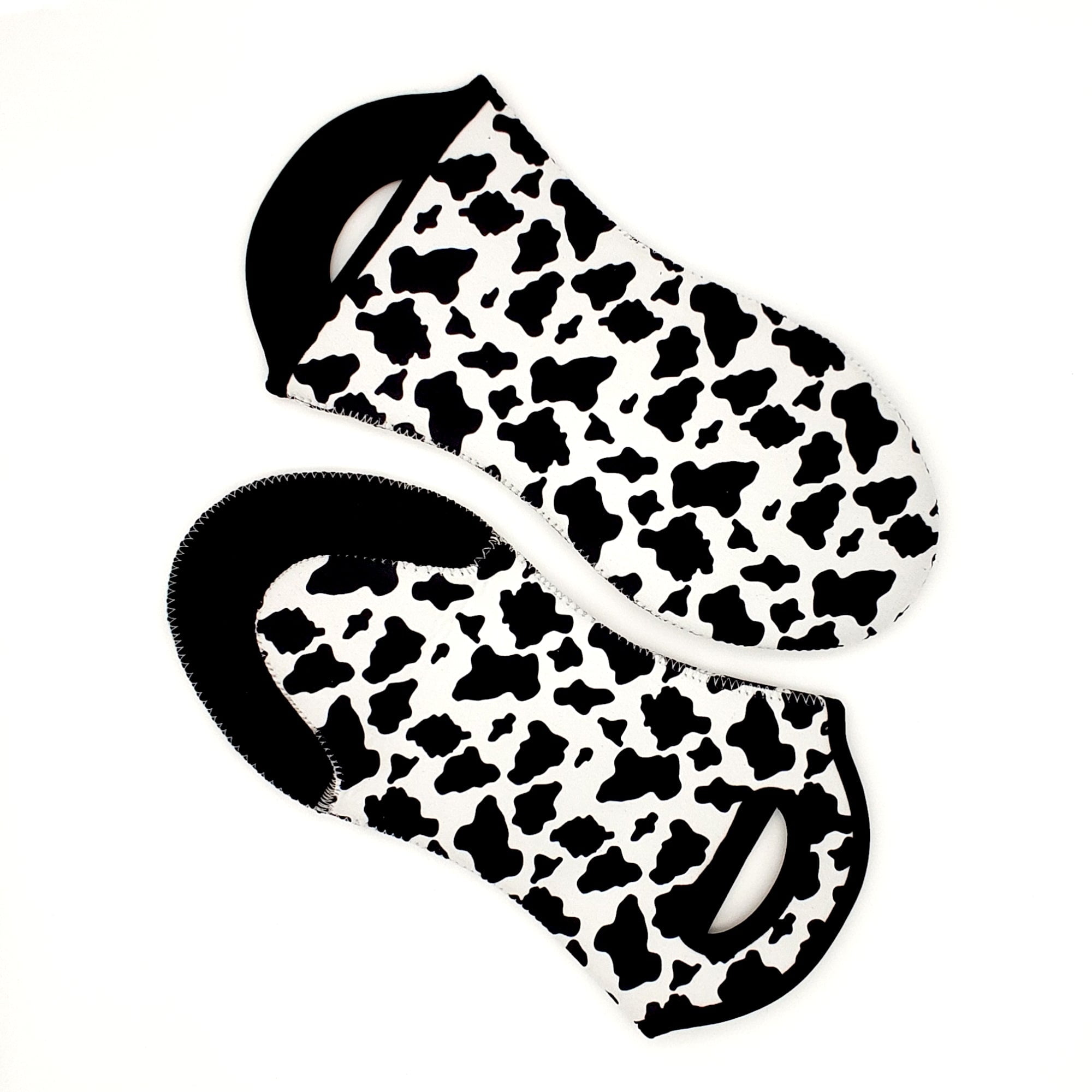 Country Checker Cow Print Oven Mitts 2 Pack, Milk Bottles and Red ...