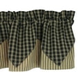 Country Classic Black Lined Point Valance 72x15 by Primitive Home ...