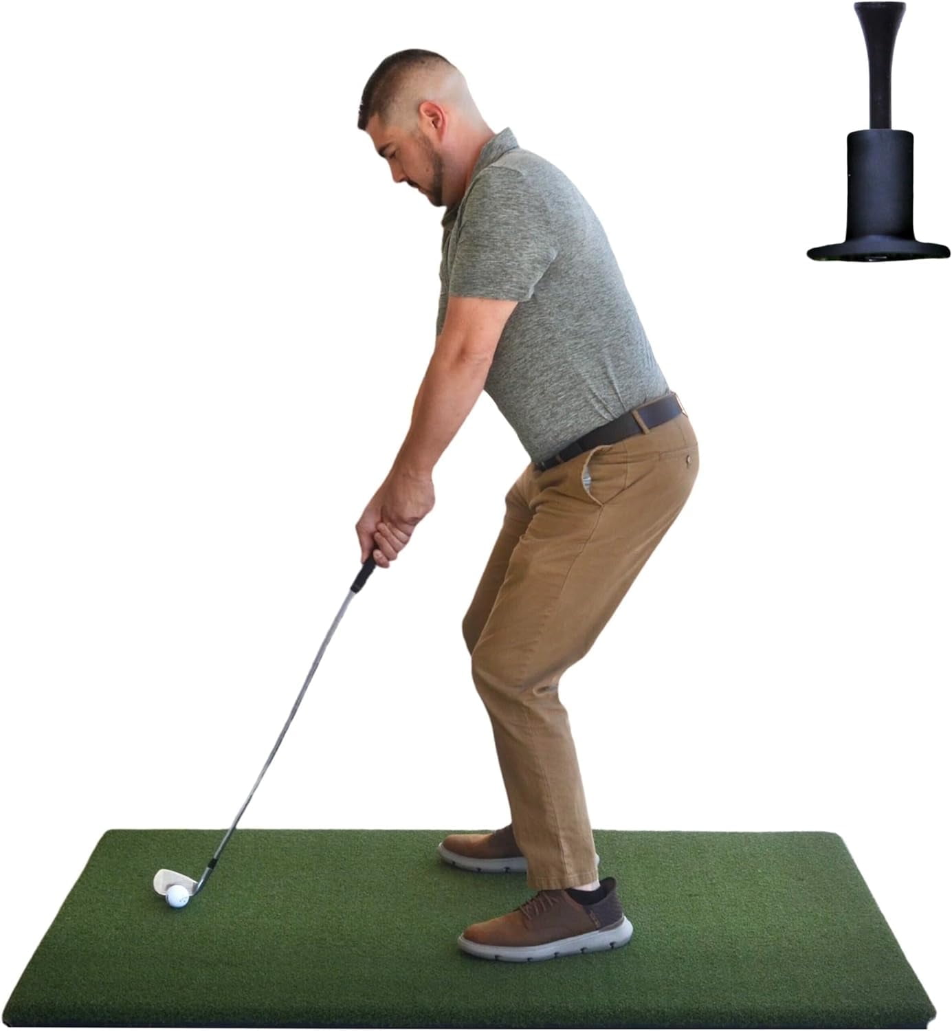 Country Club Elite Golf Practice Mat, 3x5 Size, Realistic Swing Feel ...