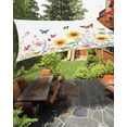 Country Colorful Sun Shade Sail 14'X18' Sunflower Daisy Wildflowers ...