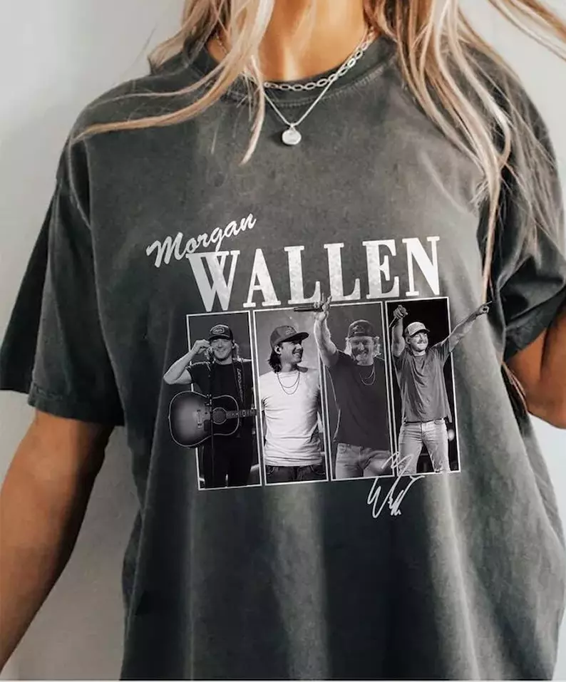 Country Concert 2025 Charcoal Color T-Shirt Country Music Theme, Retro ...