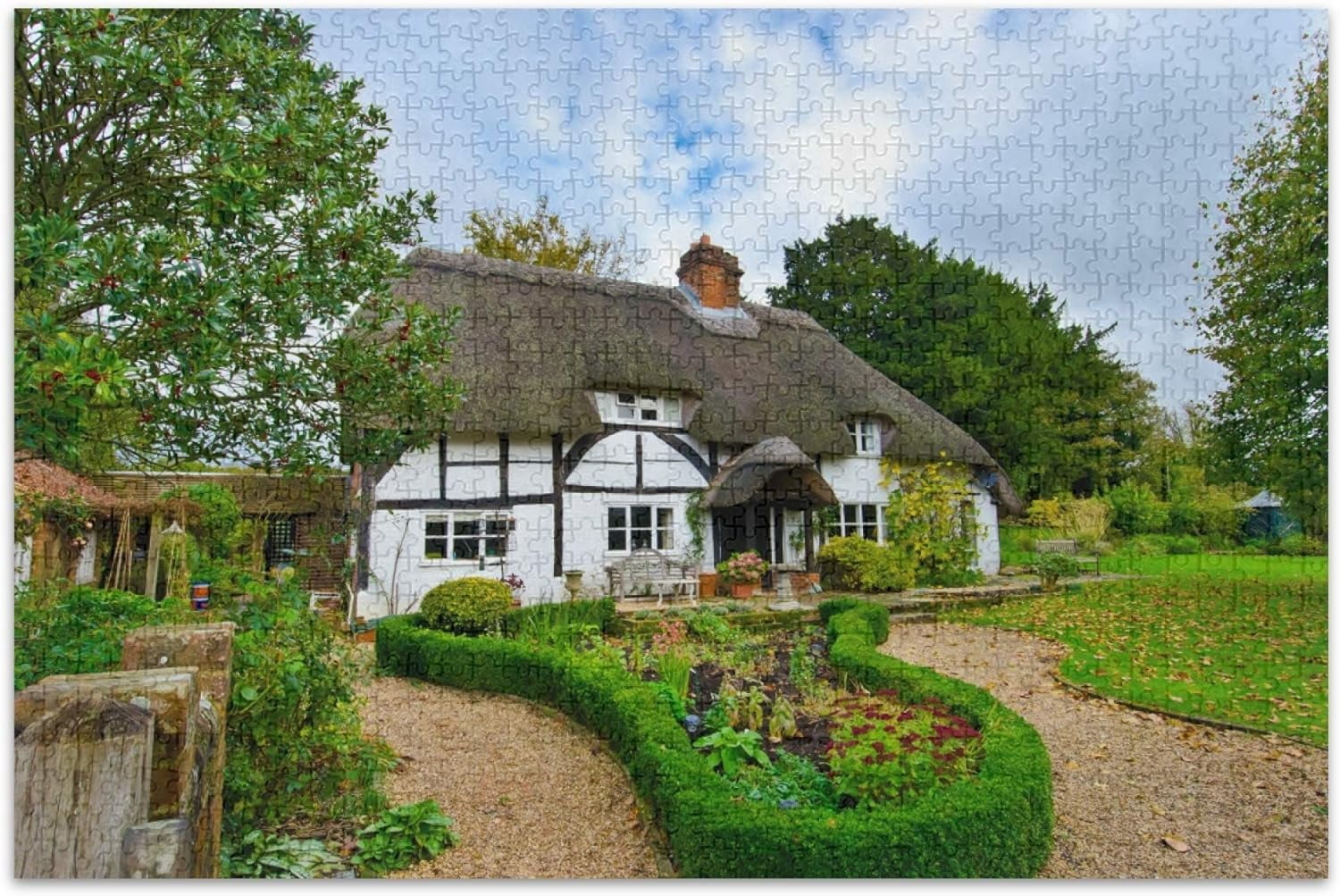 Country Cottage - Beautiful Houses with Thatched Roof Jigsaw Puzzles ...
